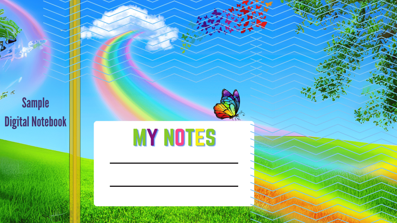 Rainbow World - Digital Notebook 🌈🦋 - Payhip