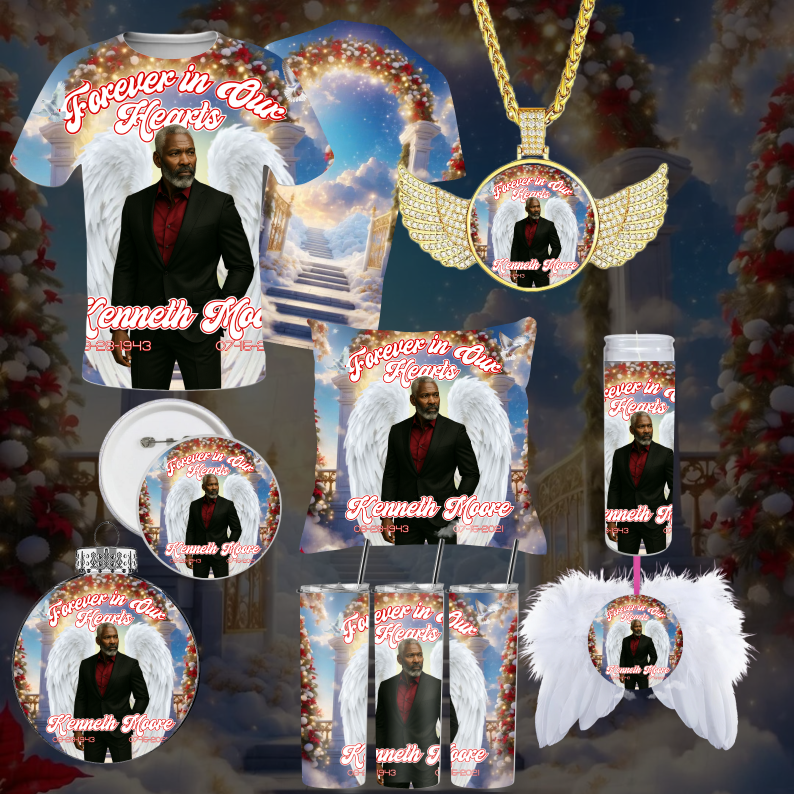 FOREVER IN OUR HEARTS Memorial Editable Bundle - Payhip