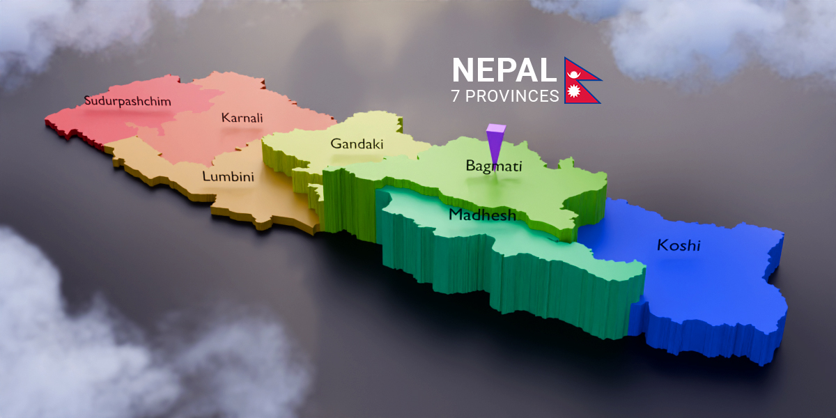 Nepal - 7 Provinces Map (3D Pre-rendered Images) - Payhip