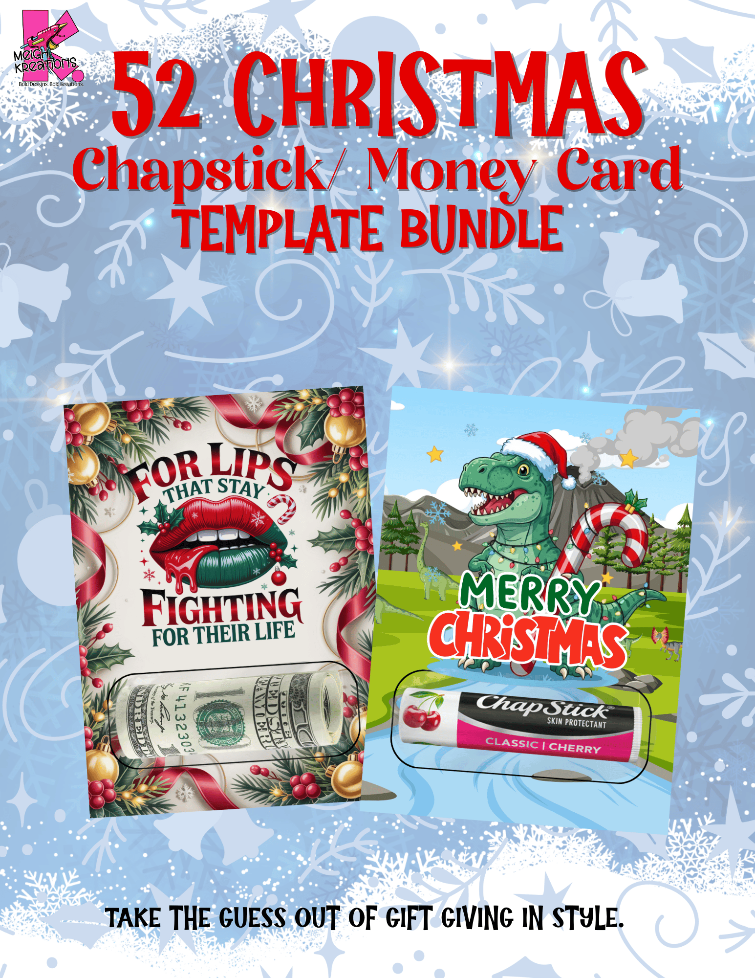 Chapstick/ Money Card Template Bundle - Payhip