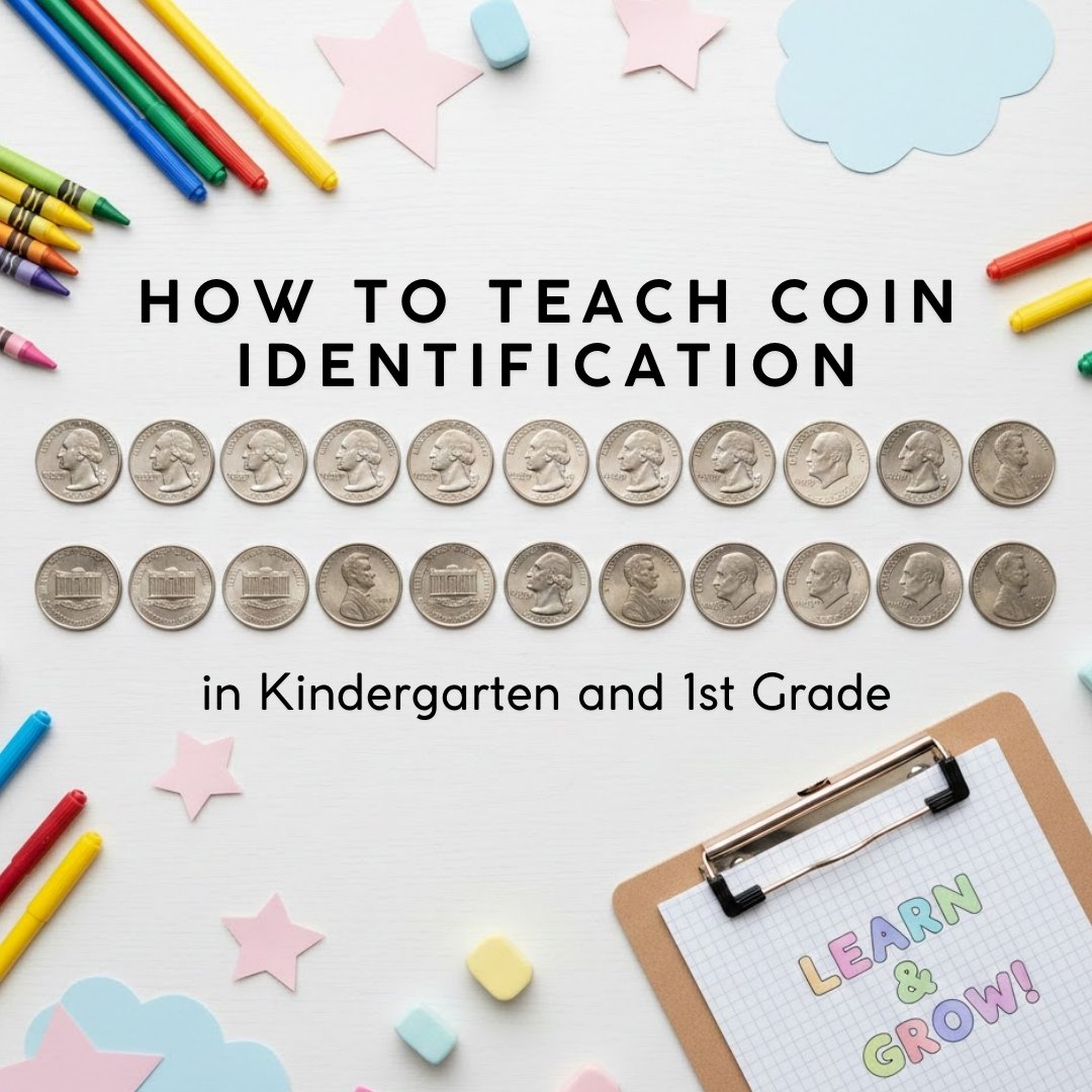 How to Teach Coin Identification in Kindergarten and 1st Grade