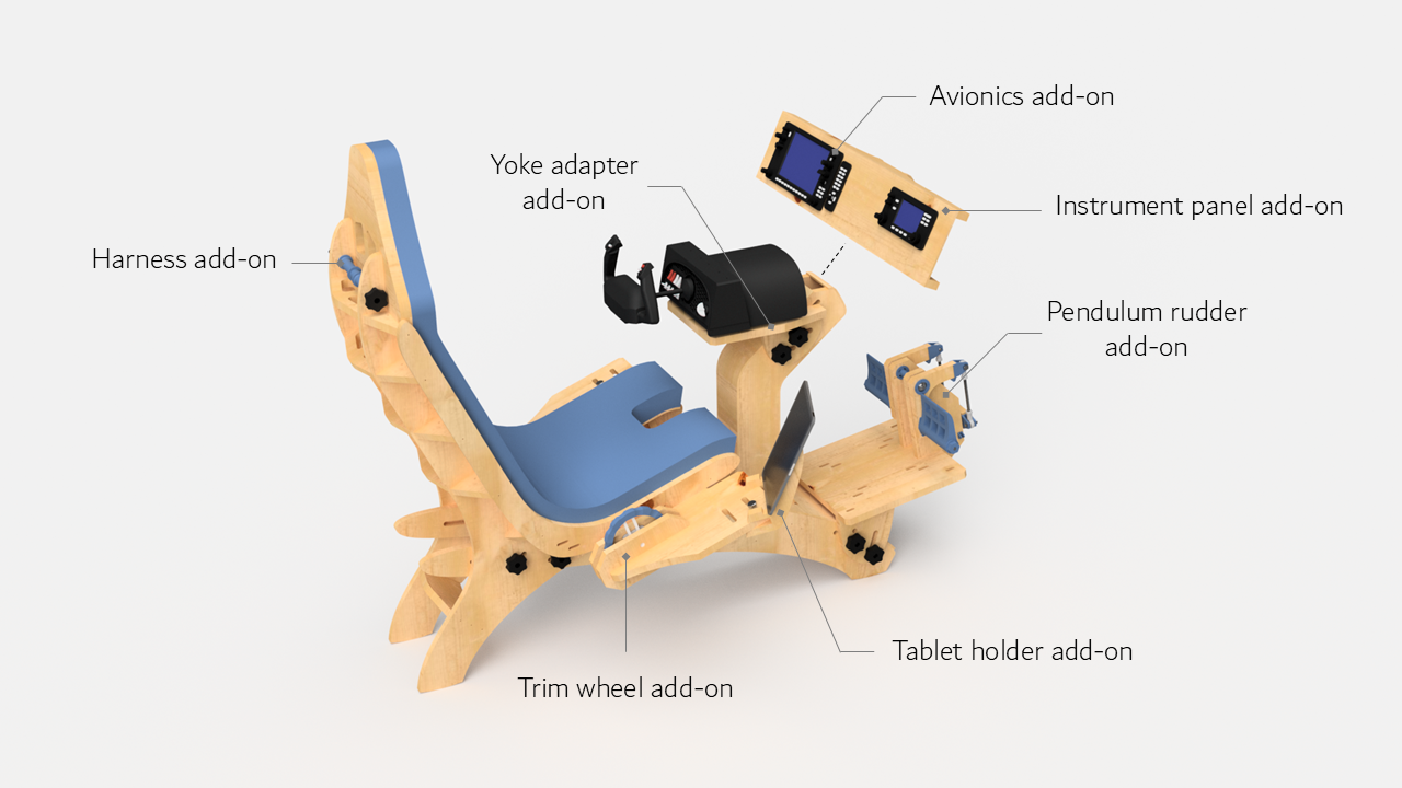 Premium Home Flight Sim Cockpit