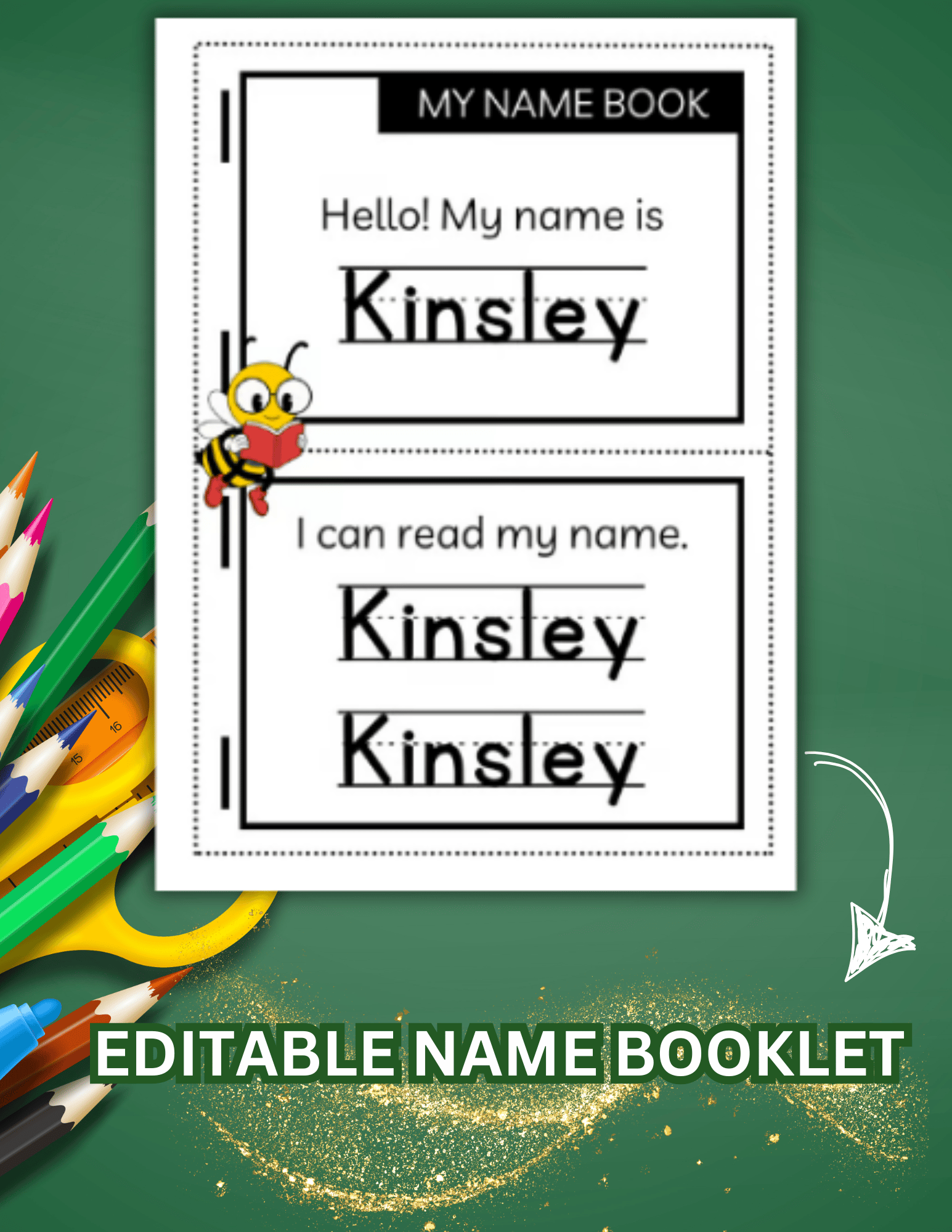 EDITABLE NAME BOOK TEMPLATE - Payhip