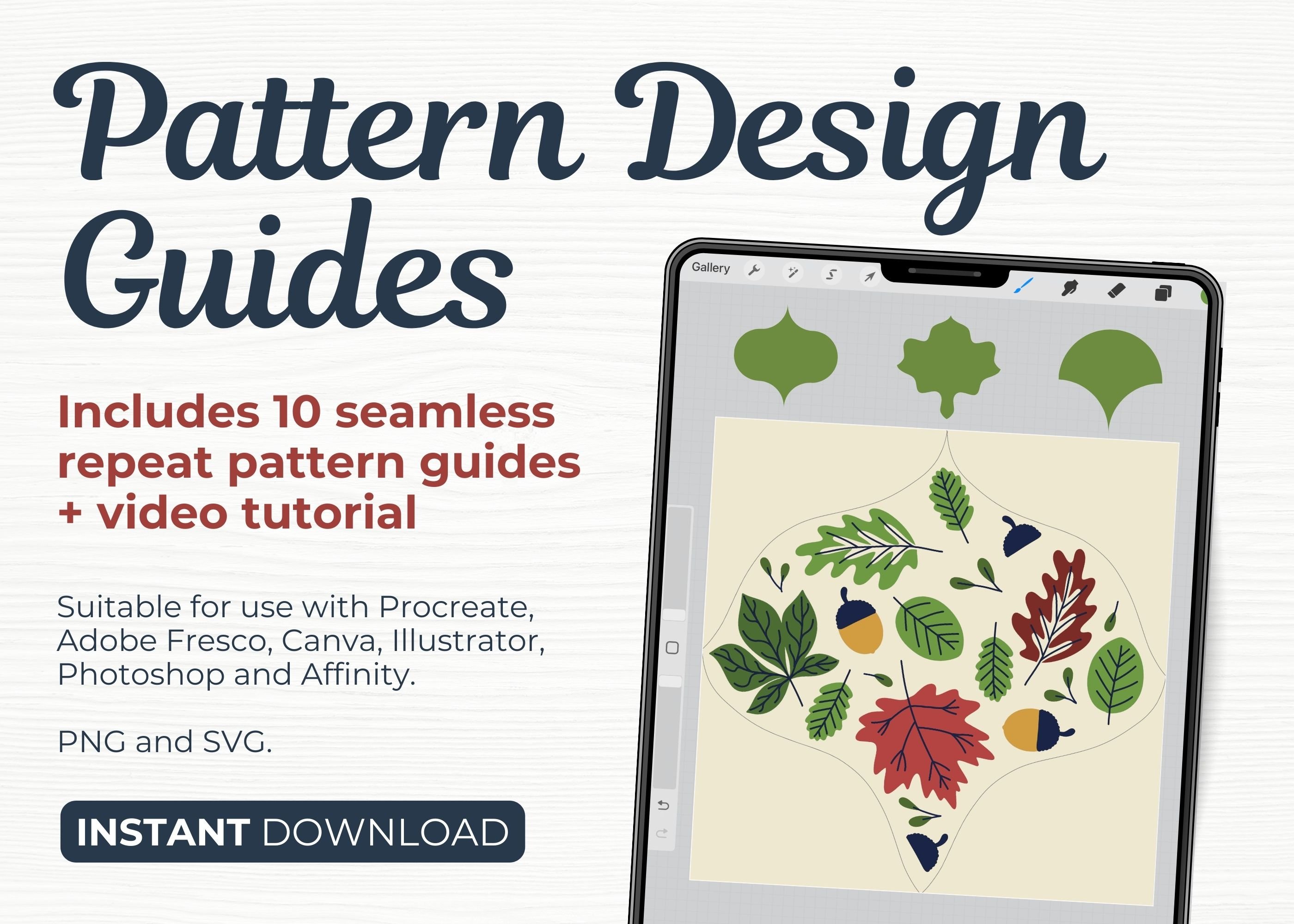 Pattern Design Guides Template (Set of 10)