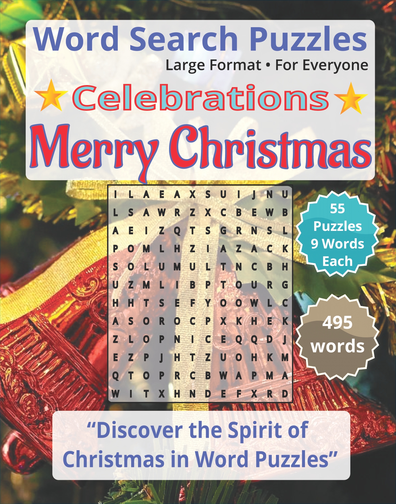 Merry Christmas: Word Search Puzzle for Everybody - Celebrations ...