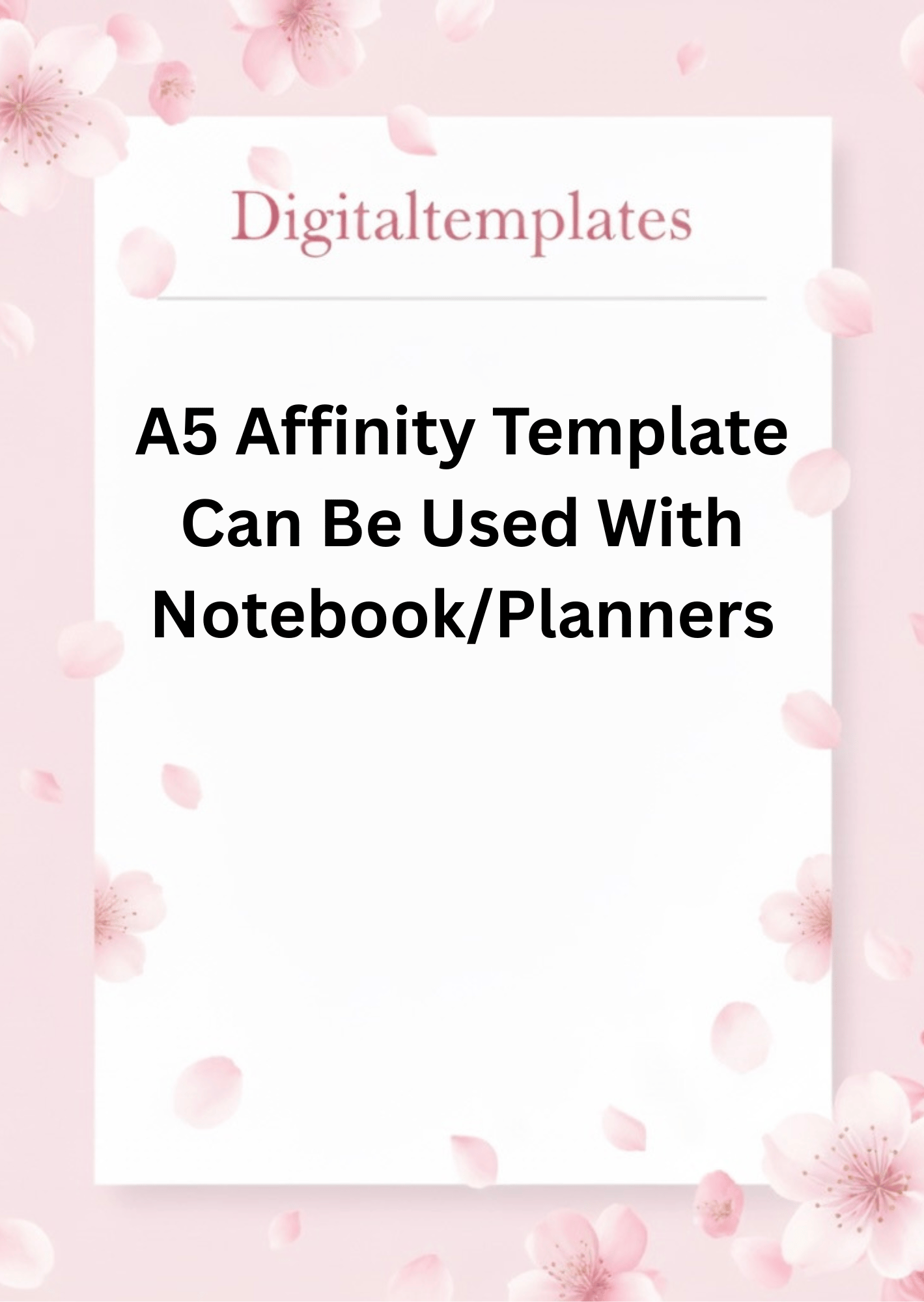 A5 Affinity Template Can Be Used With NotebookPlanners - Payhip