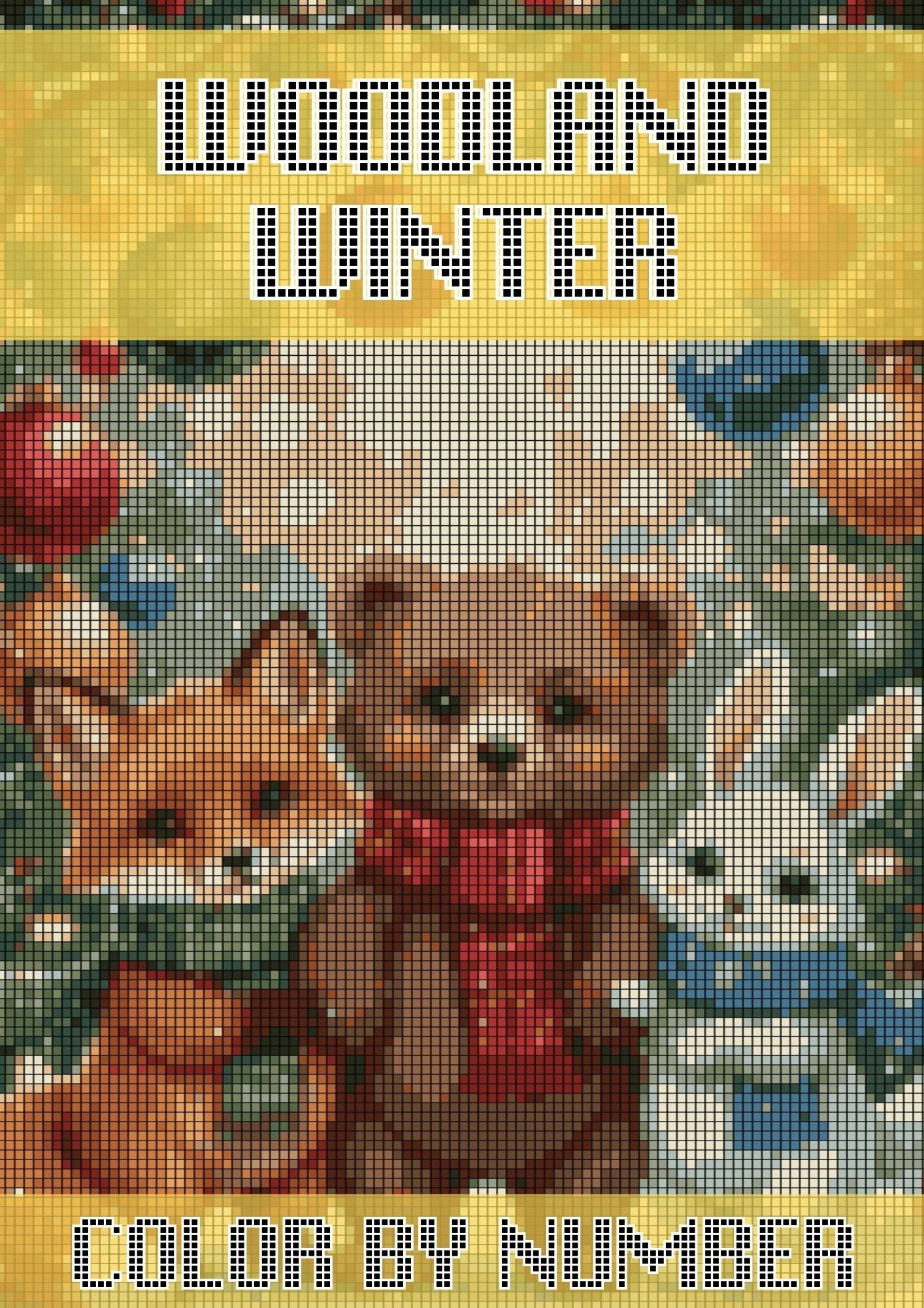 Woodland Winter – FREE Color-By-Number Worksheets (7 Pages!)