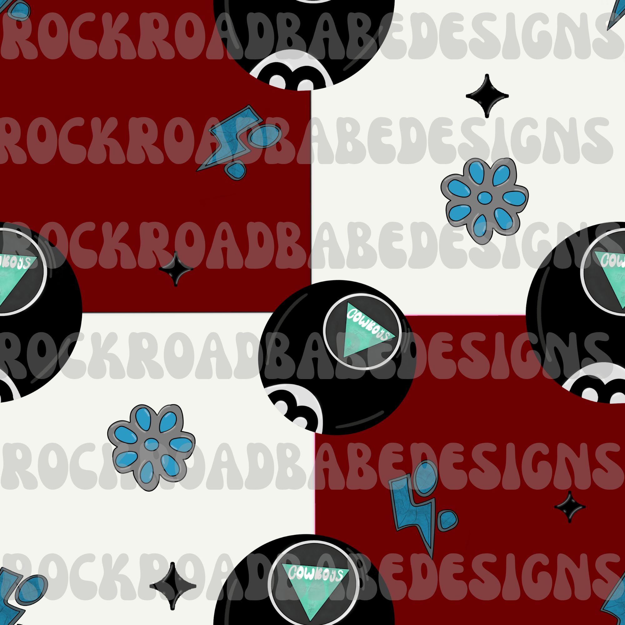 Checkered Cowboy 8ball - Payhip