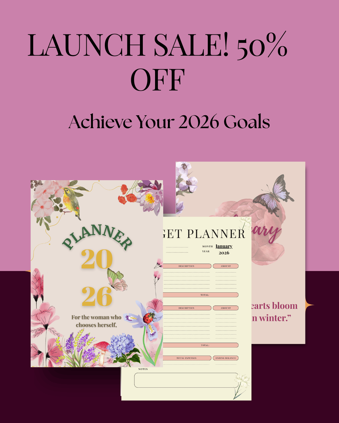 The Soft Bloom Planner 2026: Launch Bundle (50% OFF 3 FREE Bonuses ...