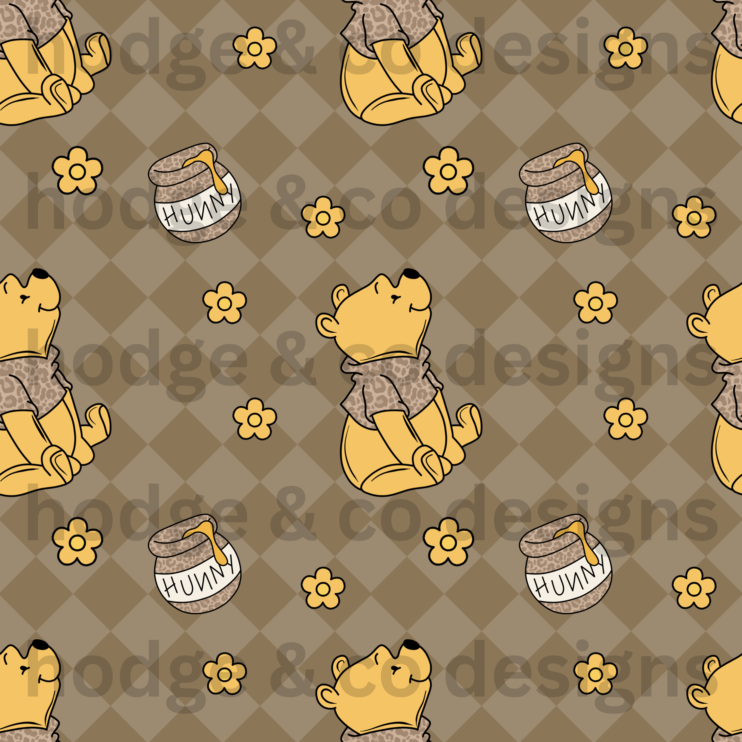 Pooh seamless checkered - Payhip