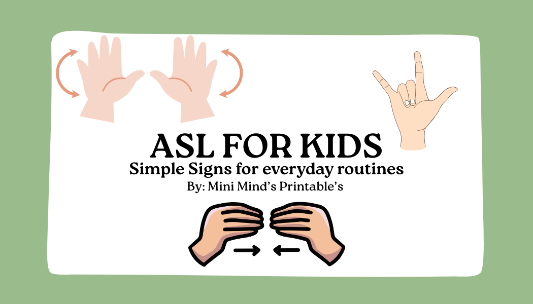 Fun & Simple ASL Flashcards for Kids — Learn Everyday Signs with Ease ...