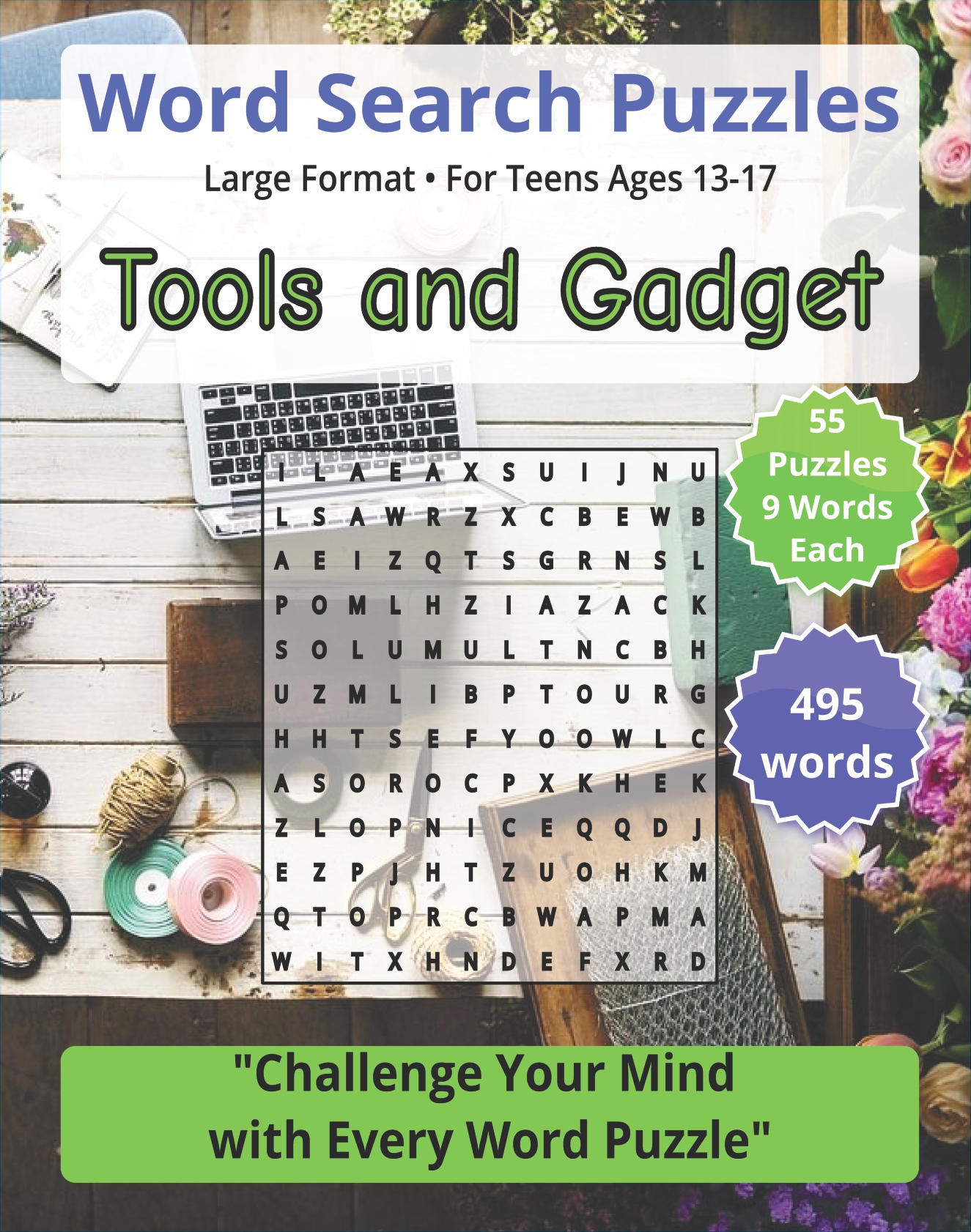 Tools and Gadgets: Word Search Puzzle for Teens Ages 13-17- Printable ...