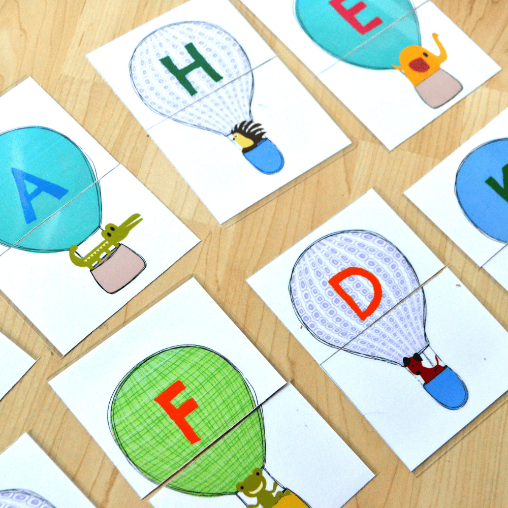 Hot Air Balloons and Animals – Beginning Letter Sound Match