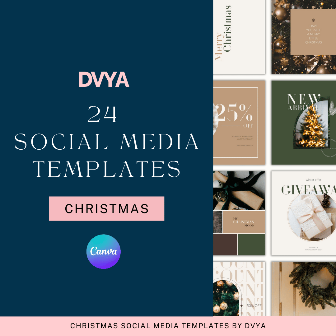 Christmas Social Media Templates by DVYA - Payhip