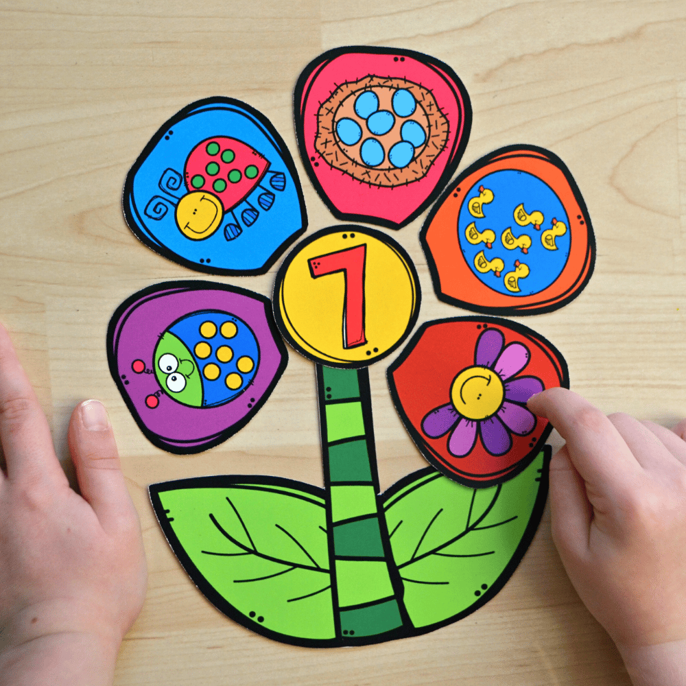 Build a Flower Number Match