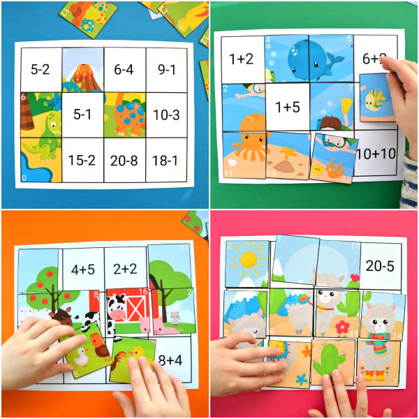 Addition & Subtraction to 20 Puzzles