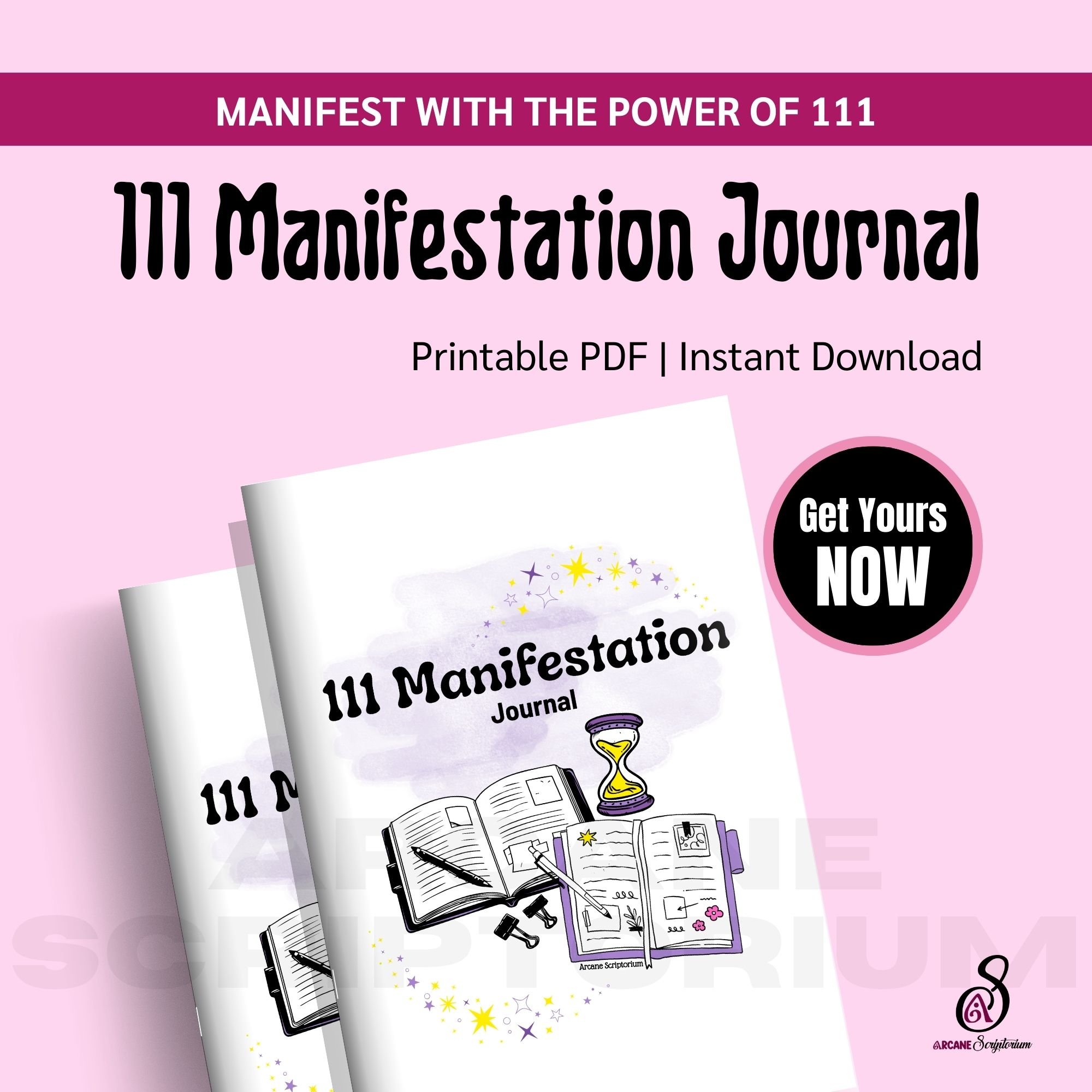 (PDF) 111 Manifestation Journal | Printable | Digital Download - Payhip