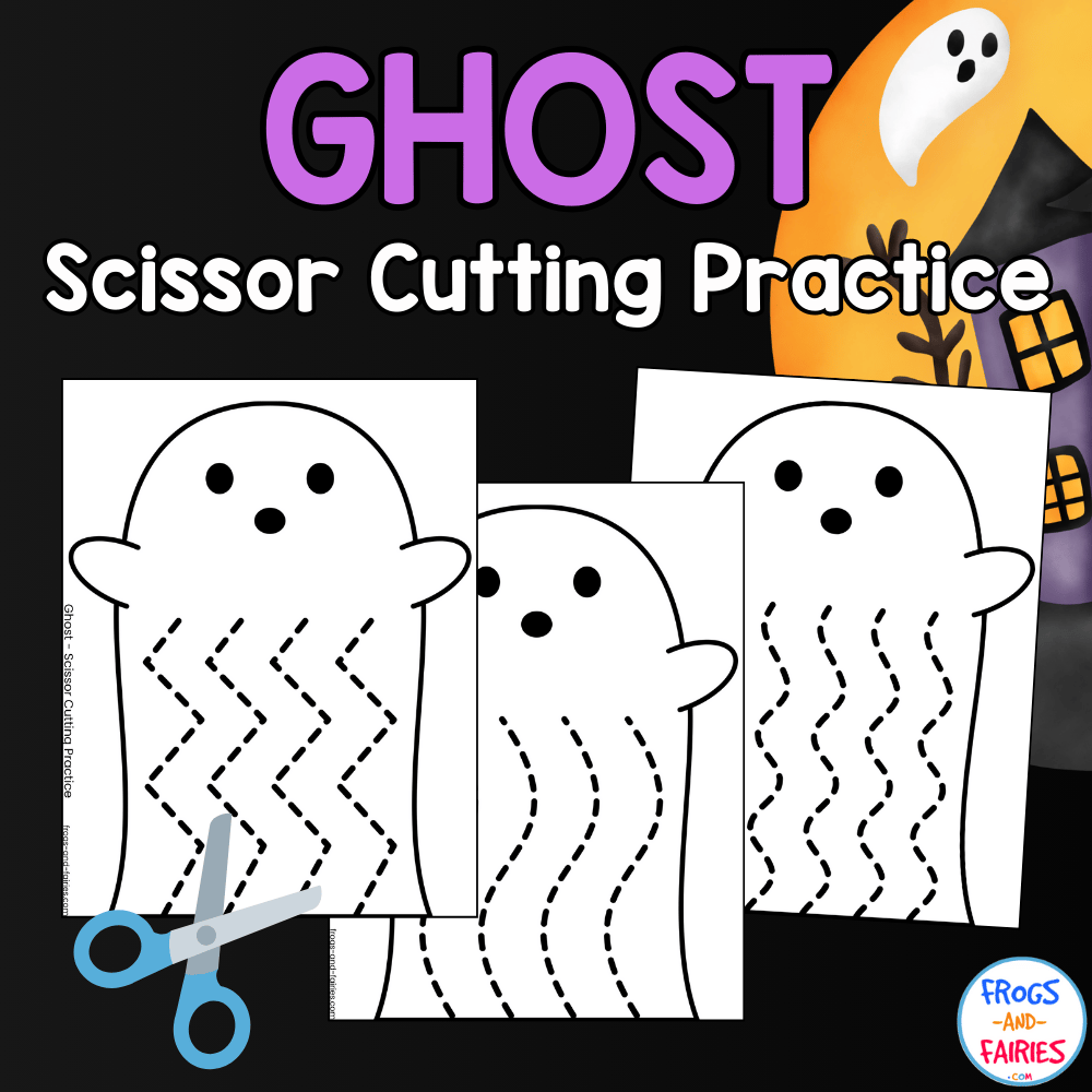 Halloween Ghost Scissor Cutting Activities – Fun Scissor Skills for ...