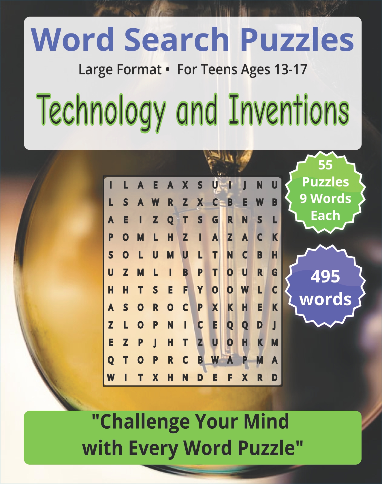 Technology and Inventions: Word Search Puzzle for Teens Ages 13-17 ...