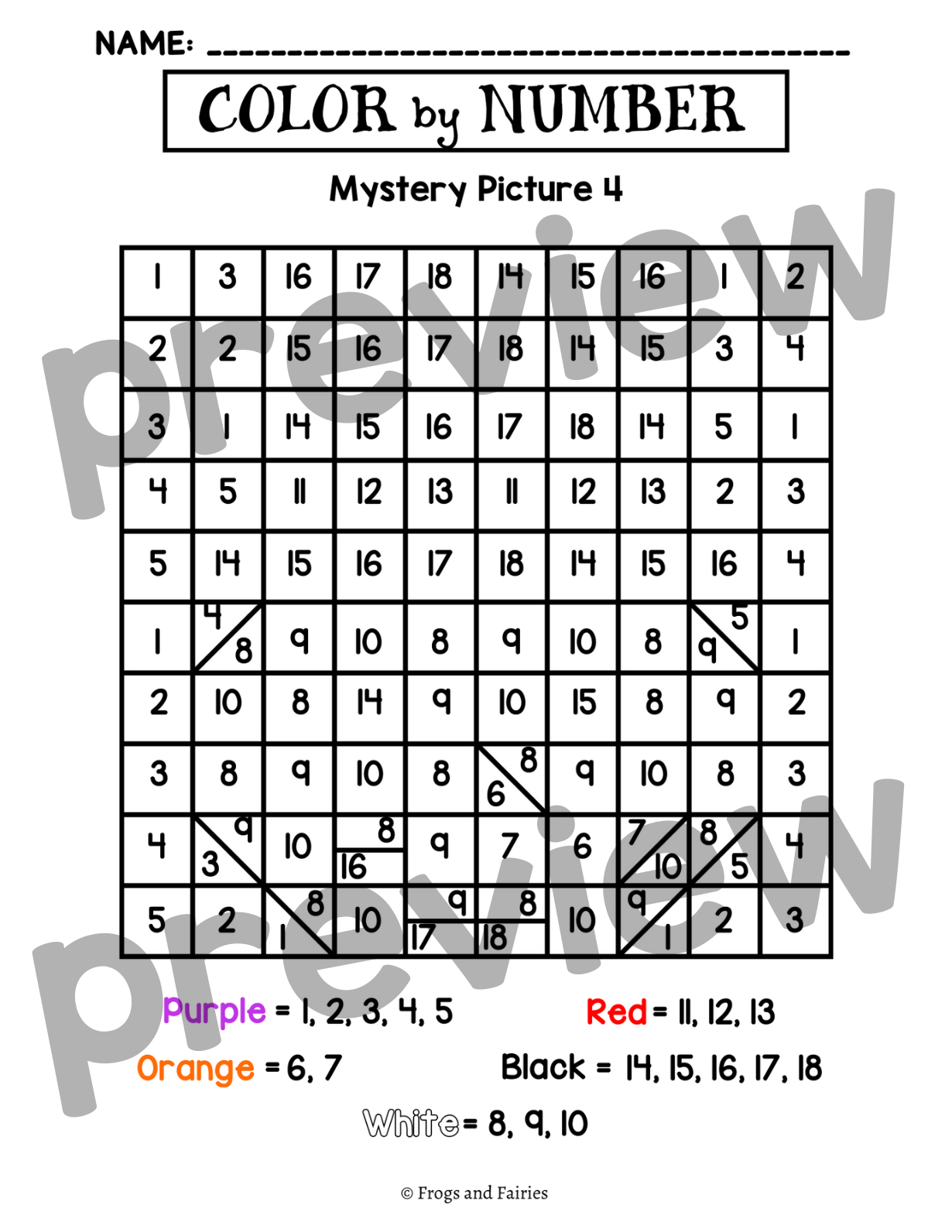 Winter Mystery Pictures: Color by Code Numbers 1-20 | No-Prep Math ...