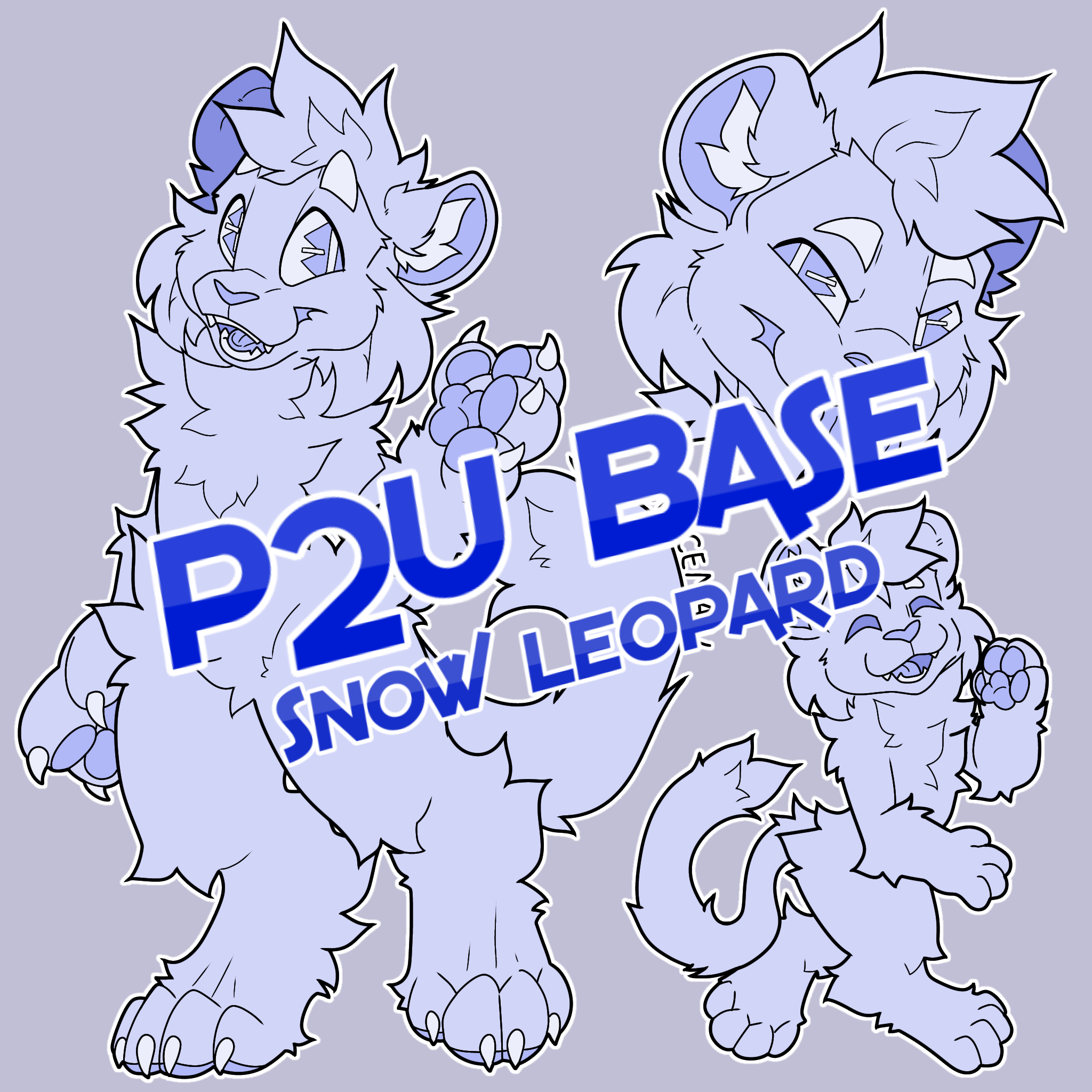 P2U Snow leopard furry base - Payhip