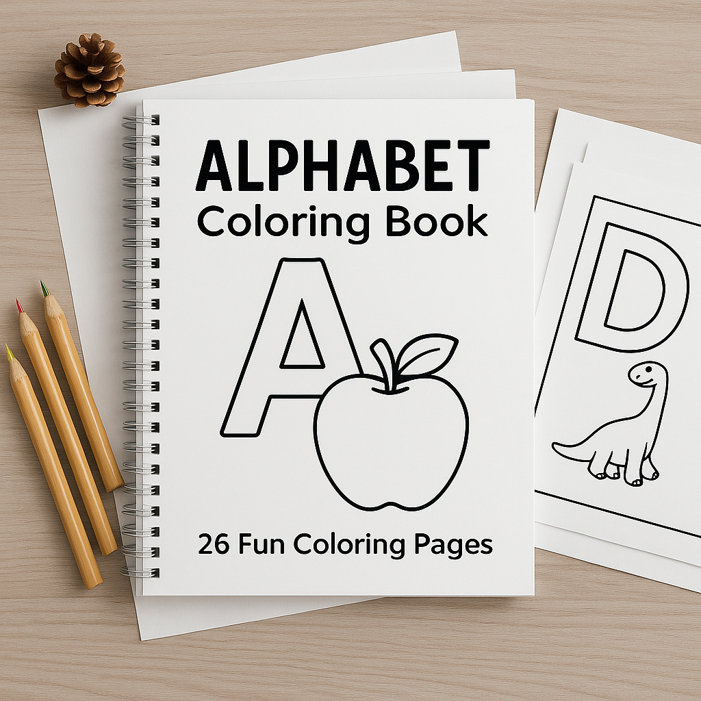 Alphabet Coloring Book – 26 Printable ABC Pages for Kids - Payhip