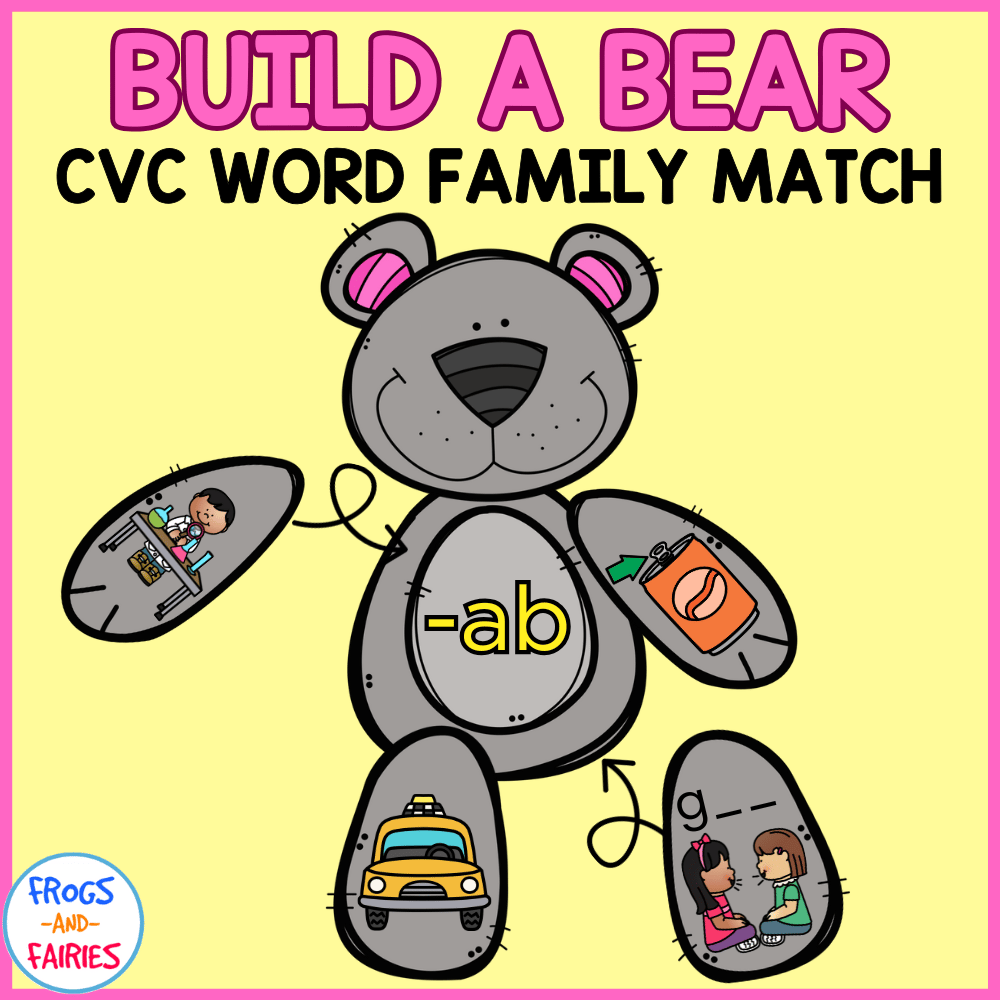 Build a Bear CVC Word Family Match