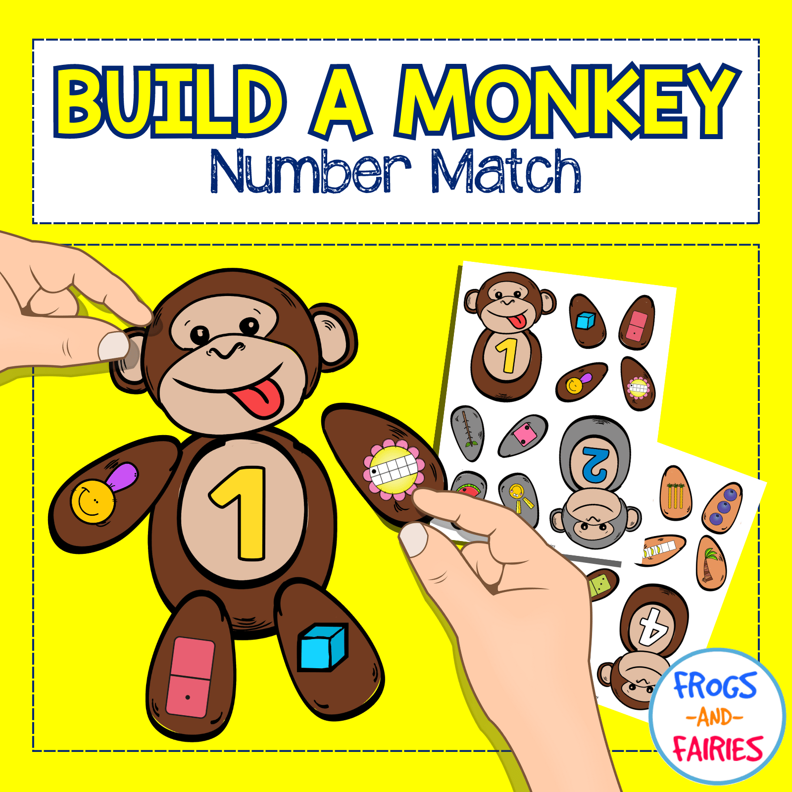 Monkey Number Match (1-20) | Fun Jungle-Themed Math Activity