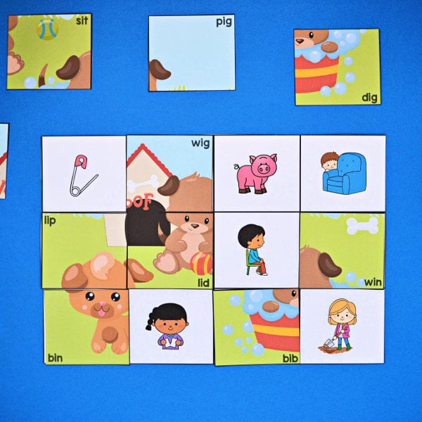 CVC Puzzles – Read and Match