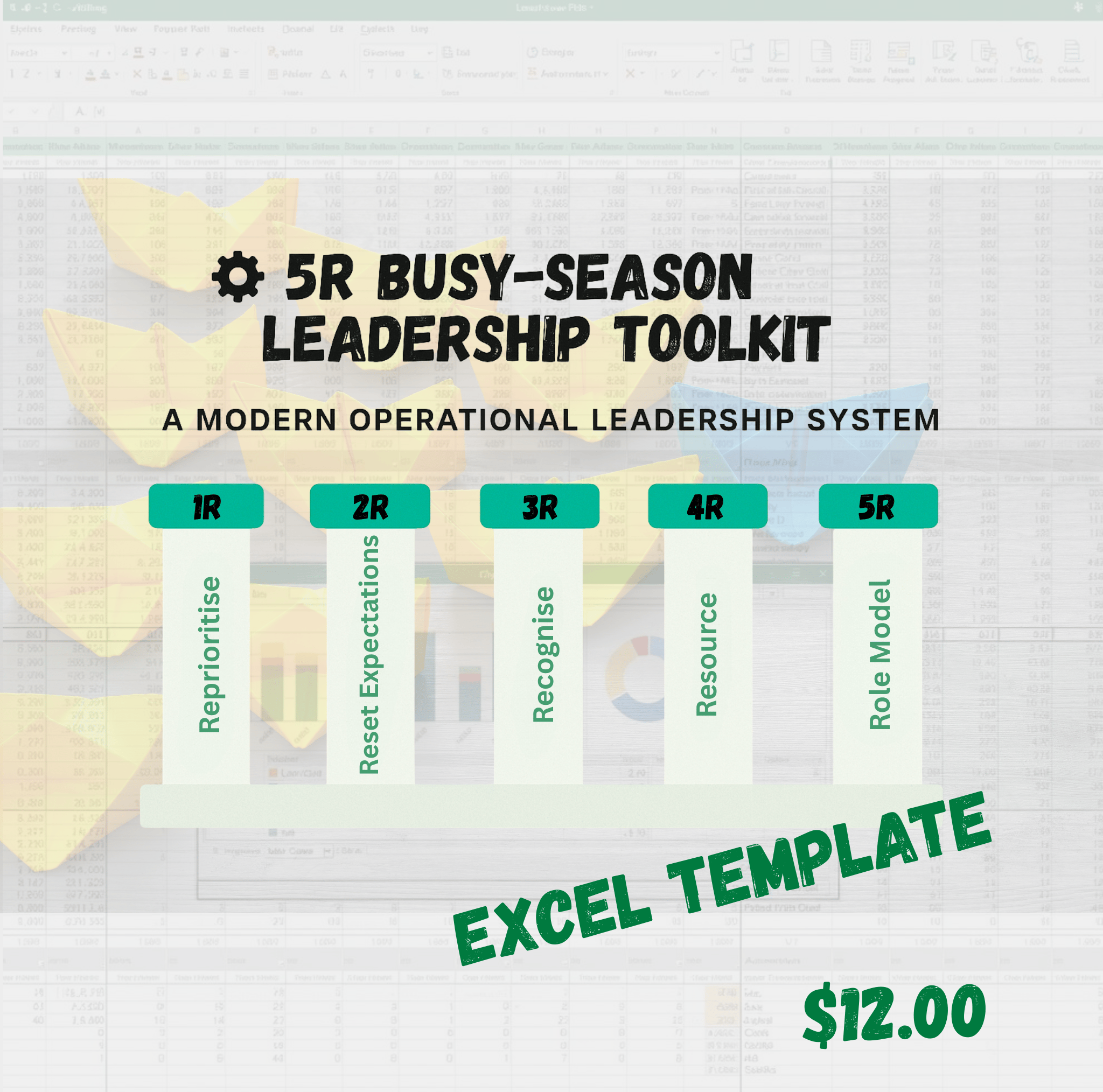 5R Busy-Season Leadership Toolkit (Excel Template) - Payhip