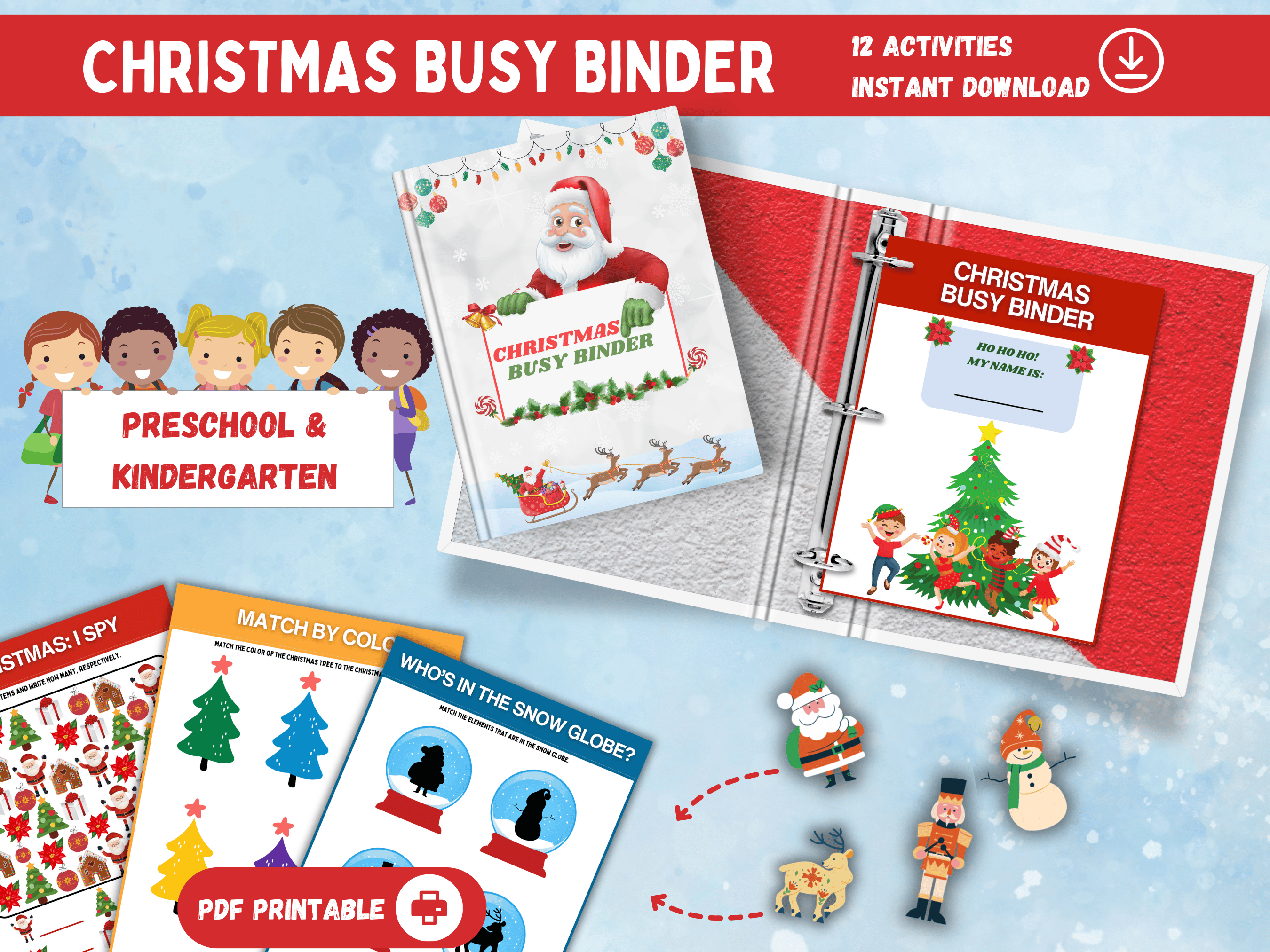 Christmas Busy Binder - 12 activities - Payhip