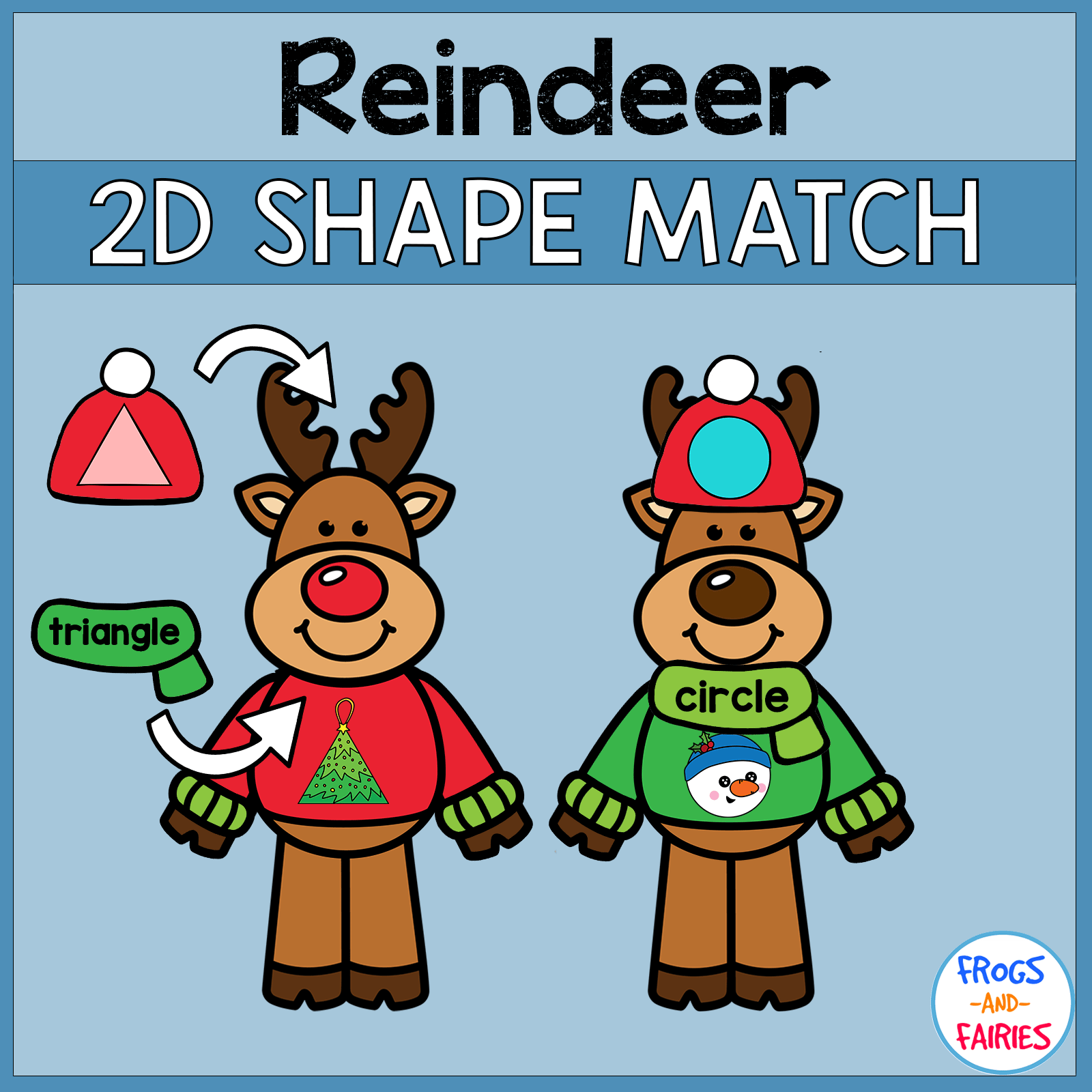 Reindeer 2D Shape Match