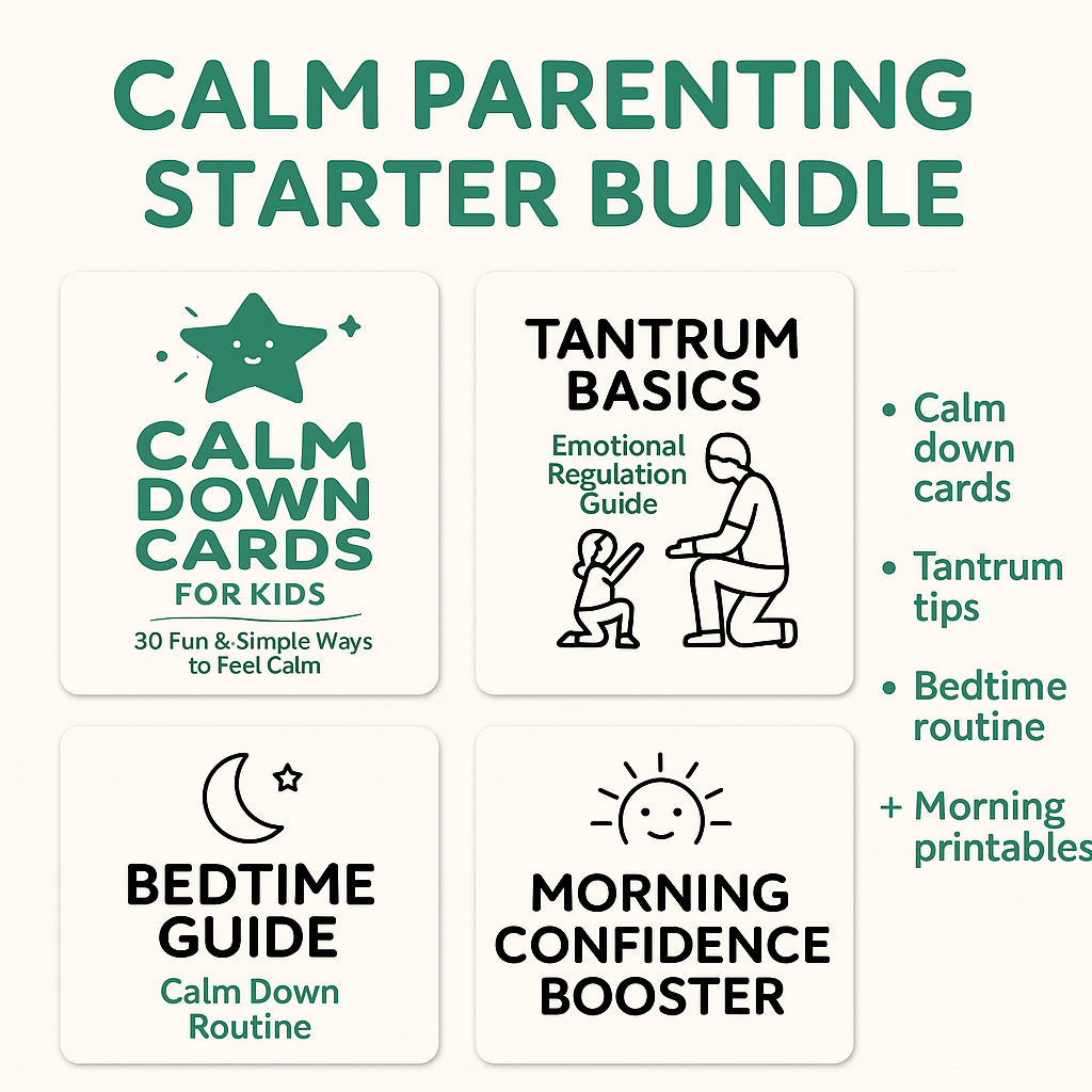 Calm Parenting Starter Bundle | Tantrum Bedtime Guides | Calm Down ...