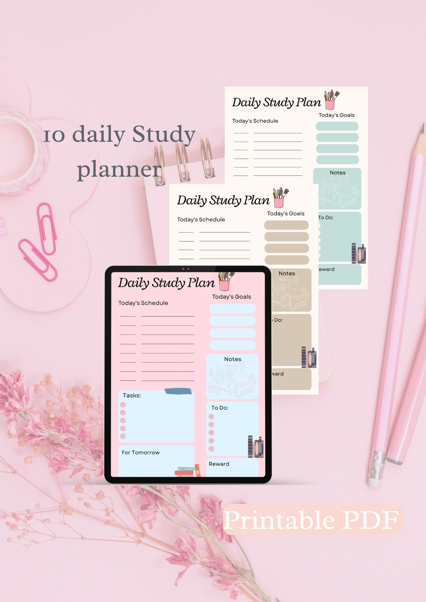 Strawberry Sweetness Daily Planner - Payhip