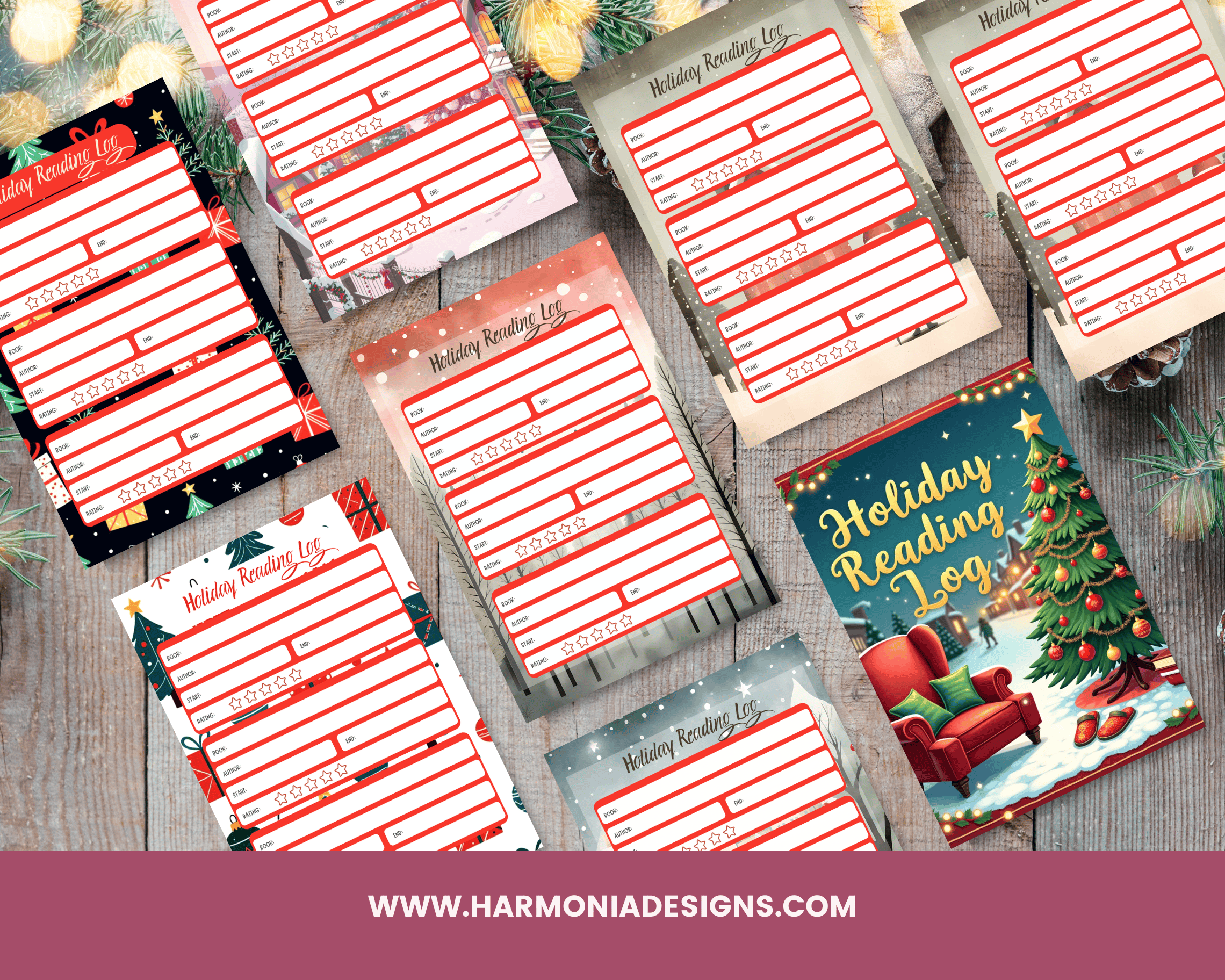 Holiday Reading Log – Printable Book Tracker - Payhip