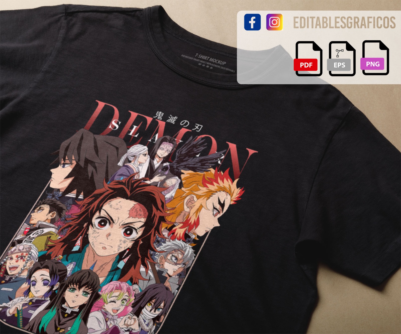 Editables Graficos - DEMON SLAYER - Payhip