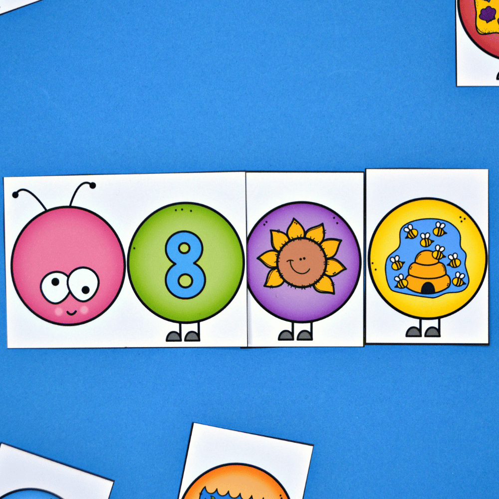 Number Caterpillar Counting Activity for Preschool & Kindergarten: Fun ...