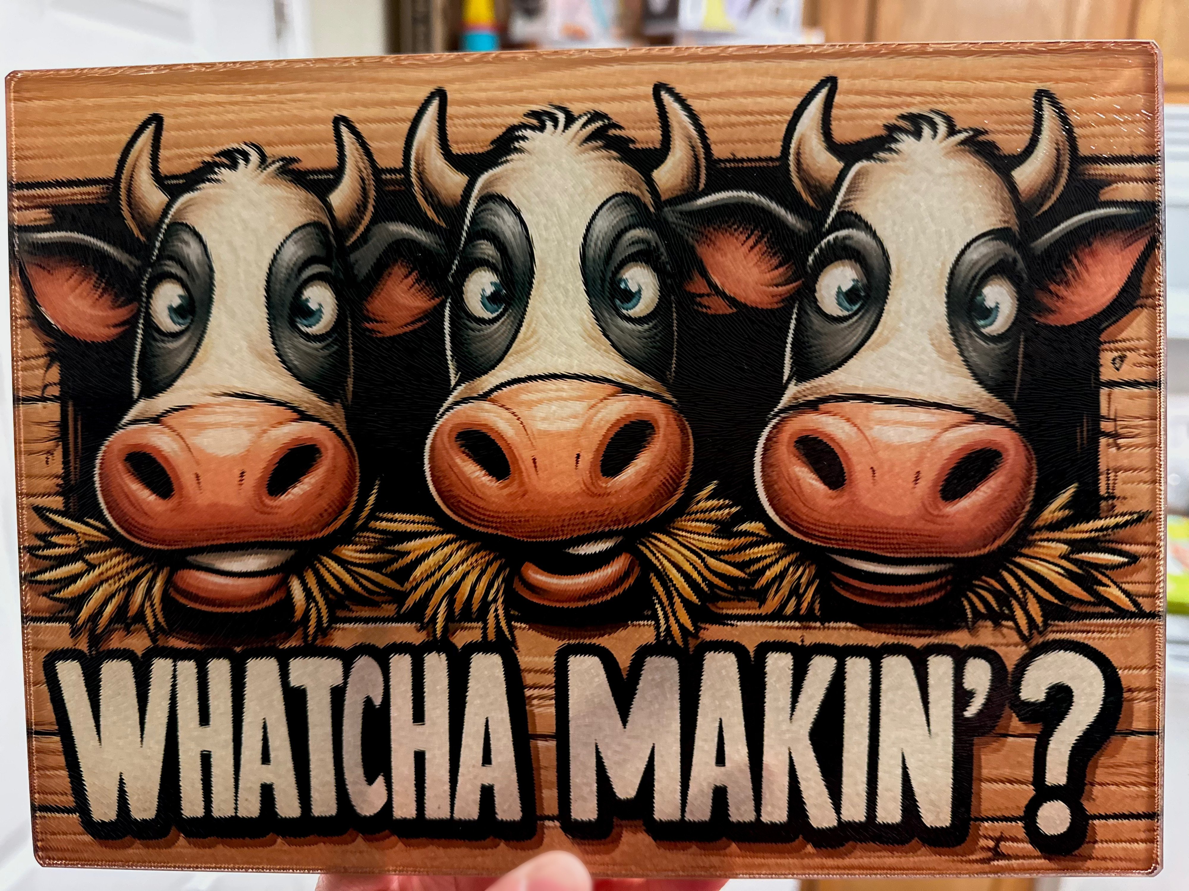 Whatcha Makin’ Cows - Cutting Board - Payhip