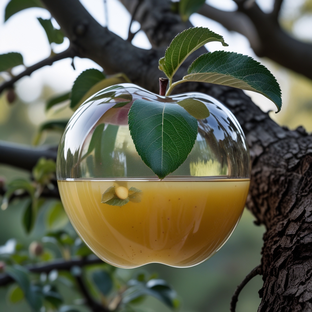 Macro lens photography of a transparent apple shaped object - Payhip