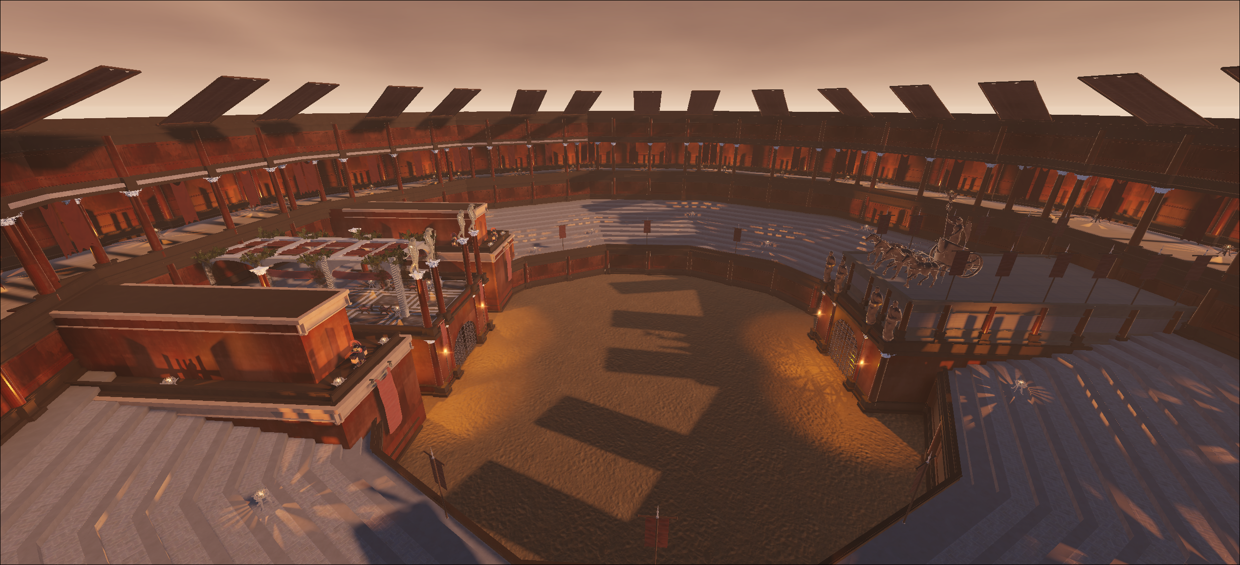 Premium Roblox Large Roman Colosseum Arena Build
