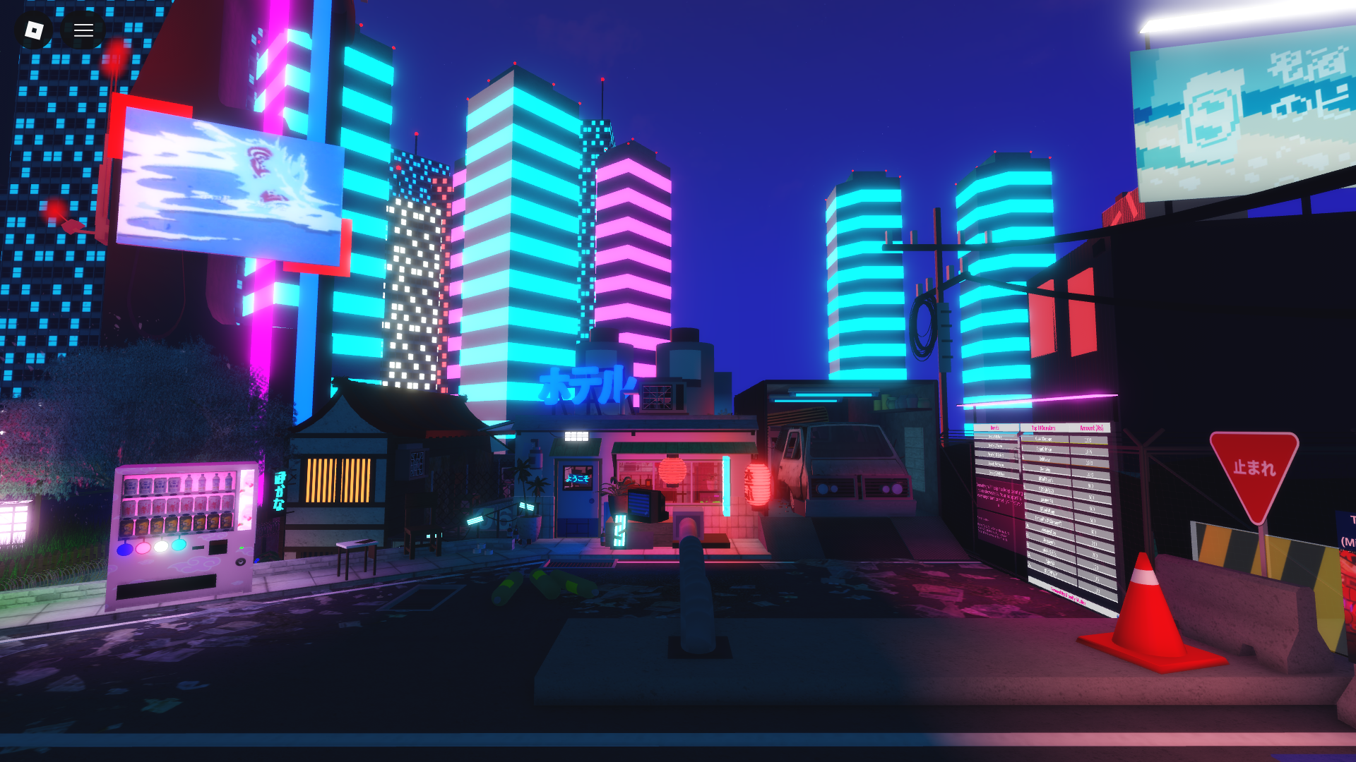 Cyberpunk Motel Showcase – Roblox Futuristic Motel & Lounge Map