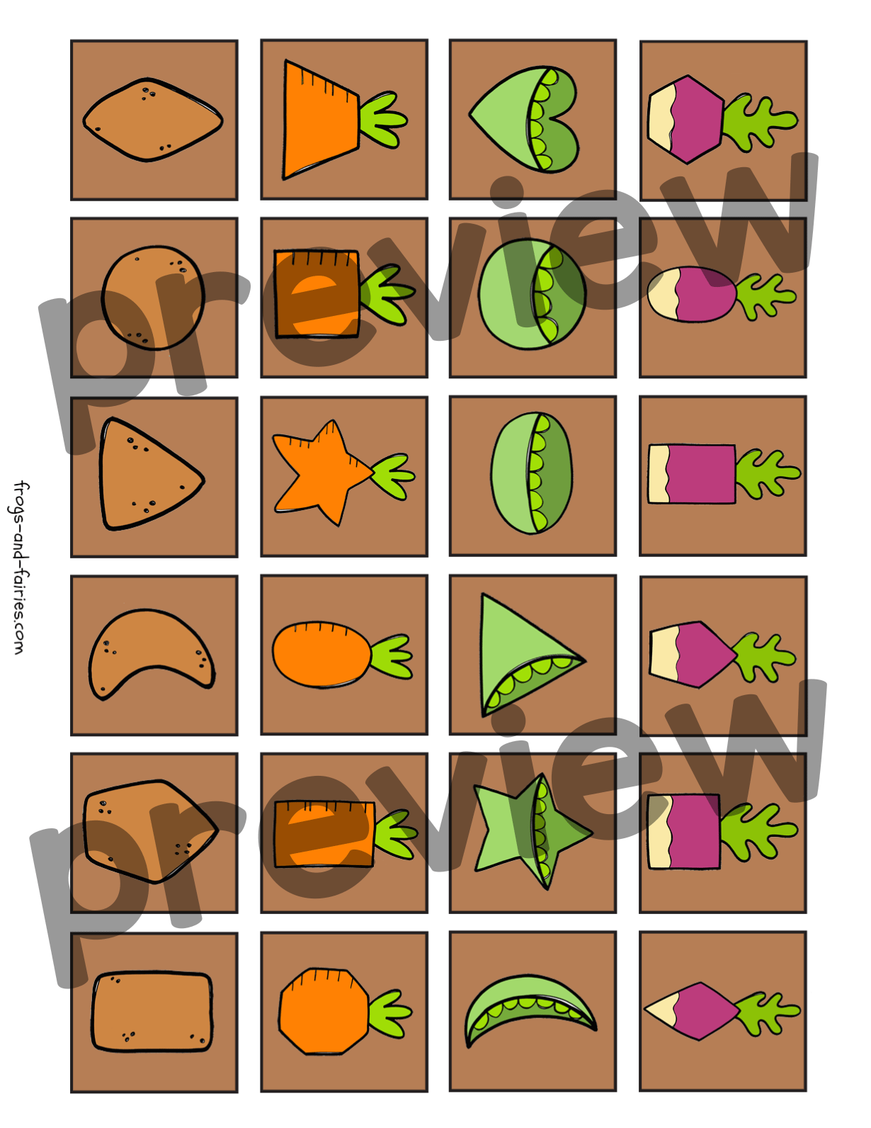 2D Shape Sorting for Kindergarten | Vegetable Shape Recognition Math ...