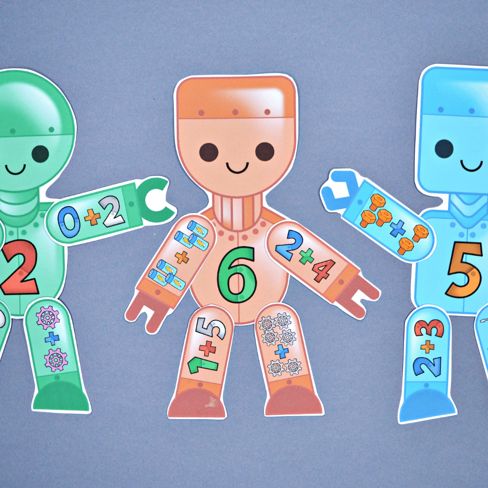 Build a Robot Addition Match
