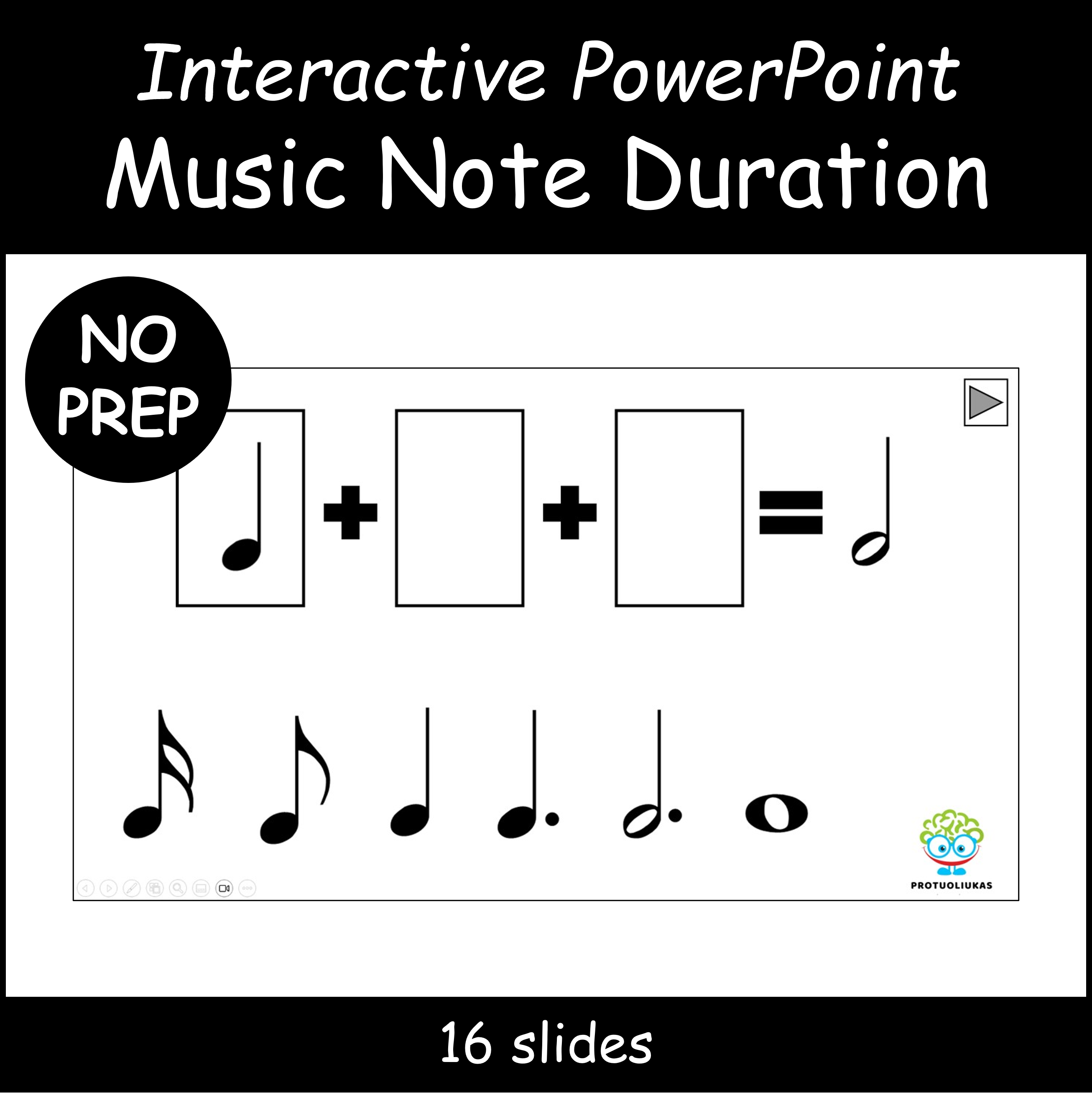 Interactive Music Note Duration PowerPoint Activity – 16 Engaging Tasks ...