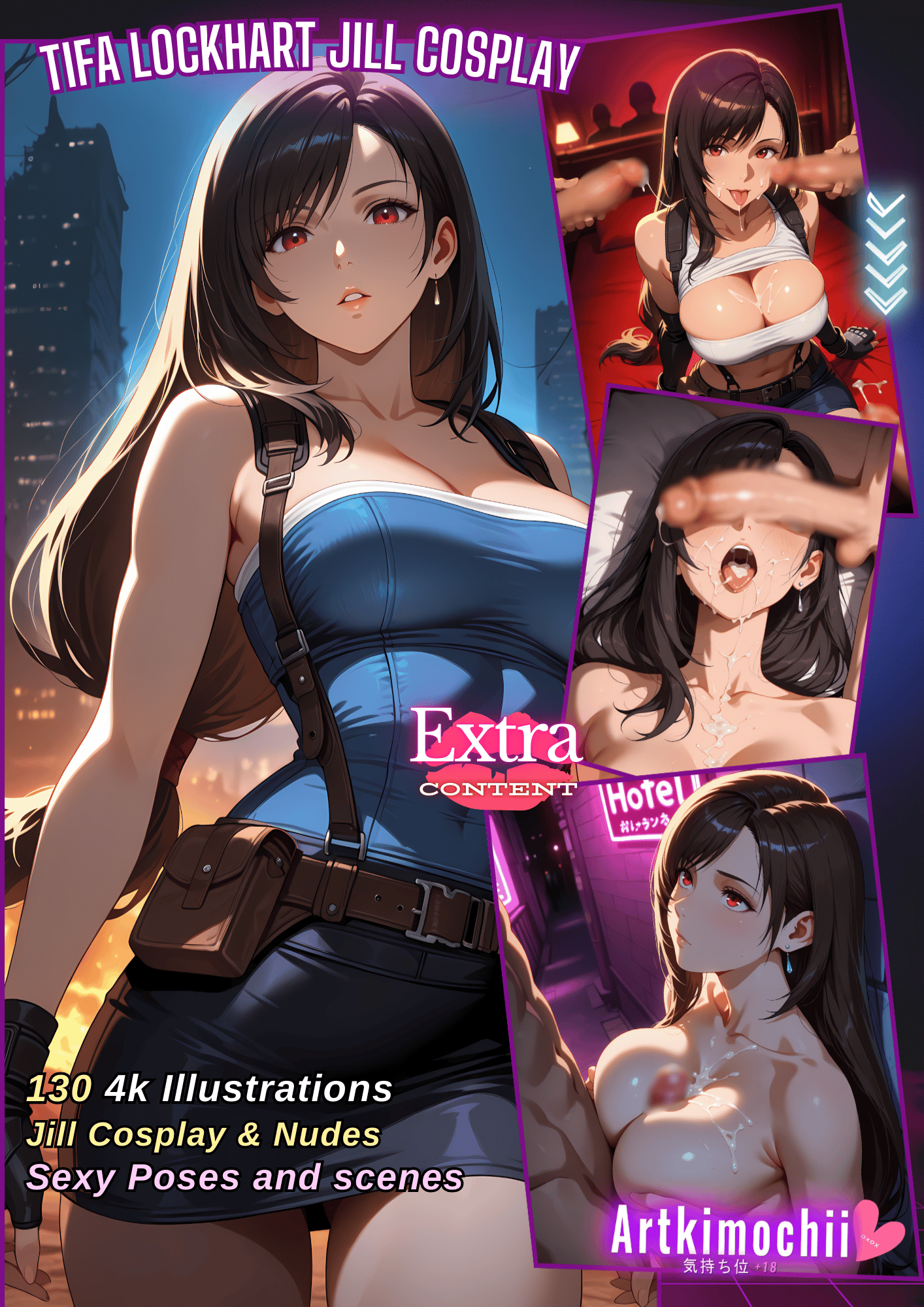 Tifa LockHart Jill Cosplay Extra Content
