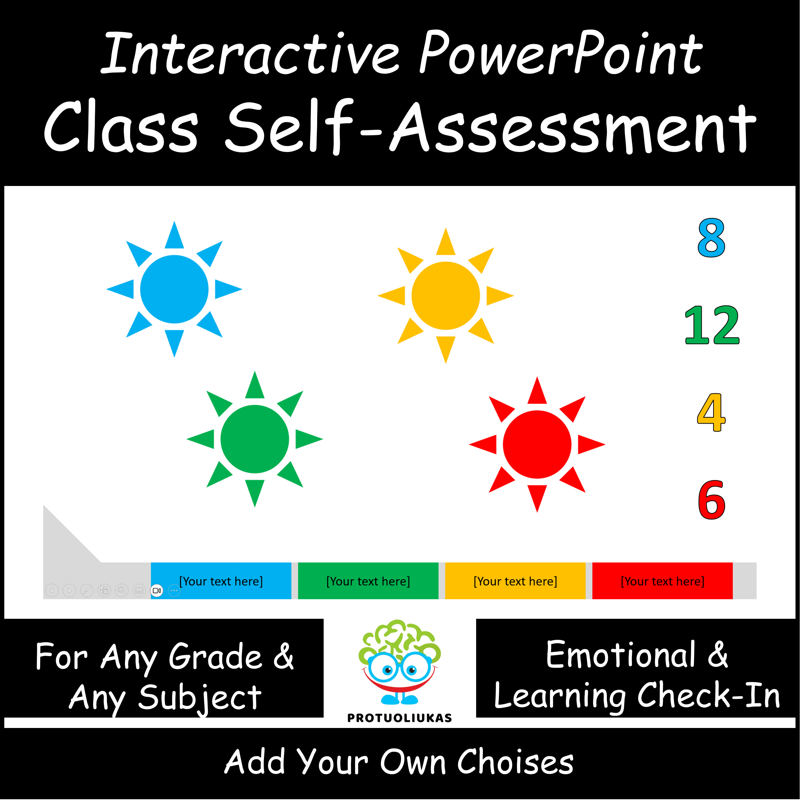 Interactive Whole-Class Self-Assessment PowerPoint – Sun Check-In ...