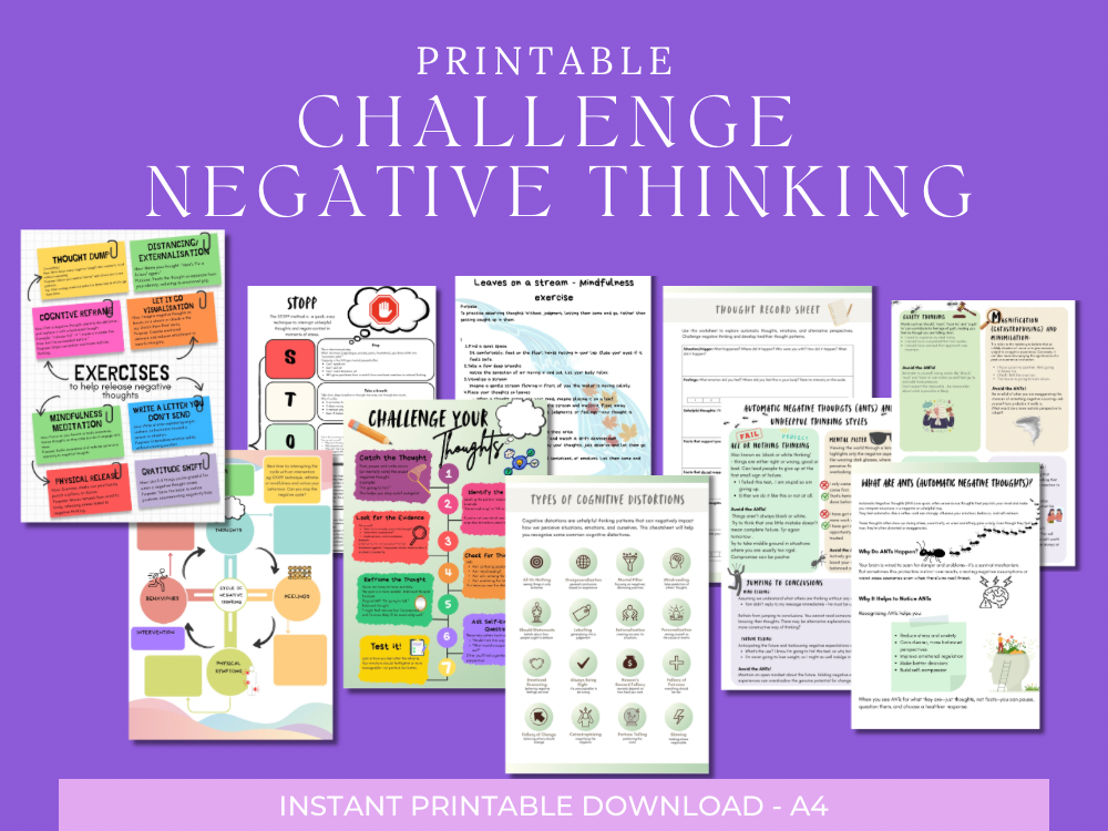 CBT bundle -Challenging Negative thinking - Payhip