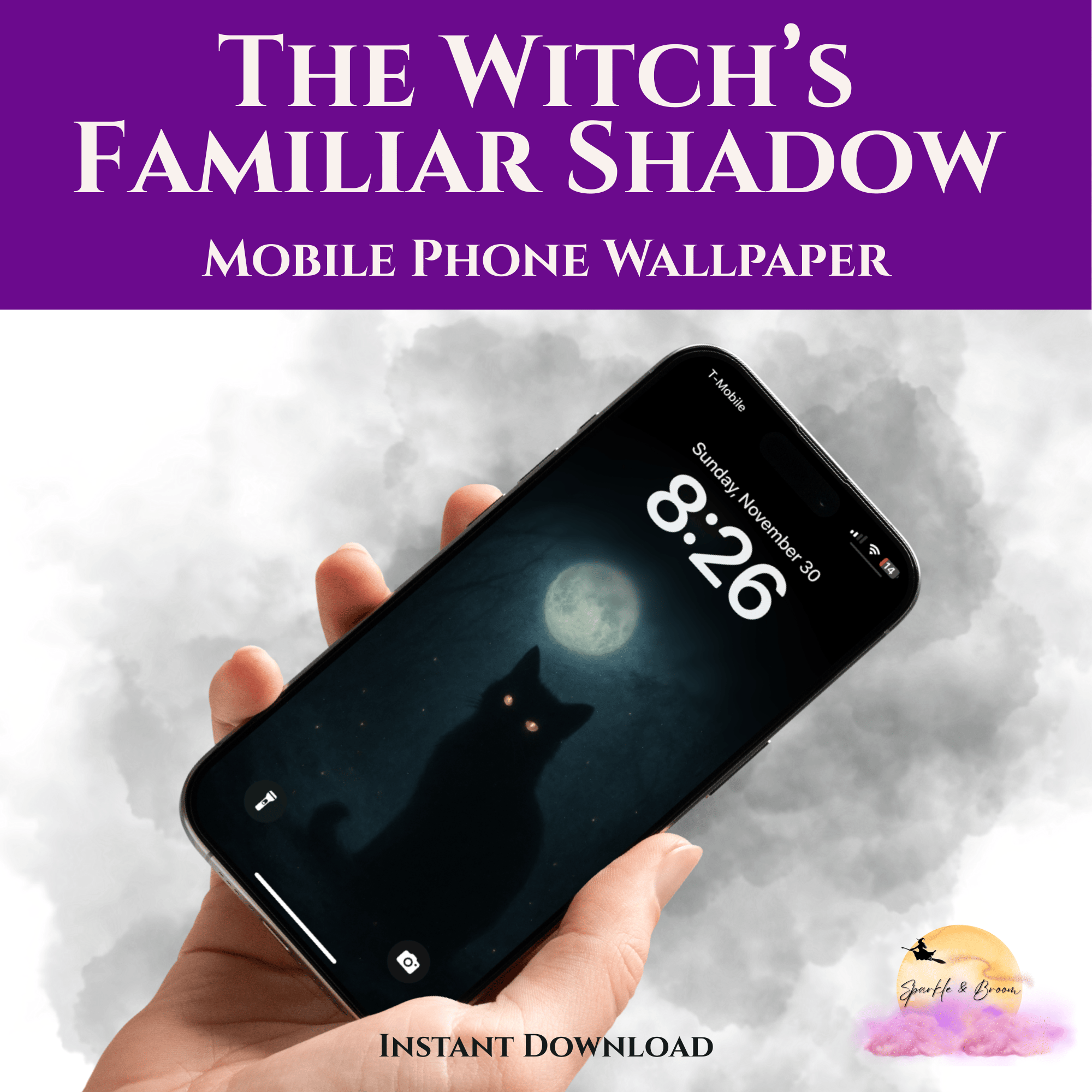 The Witch’s Familiar Shadow Wallpaper - Payhip