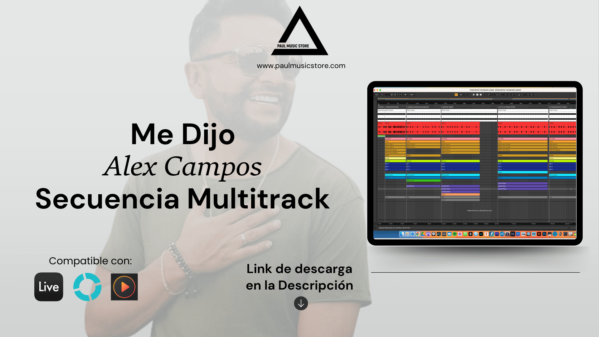 Me Dijo - Alex Campos Multitrack / Secuencia