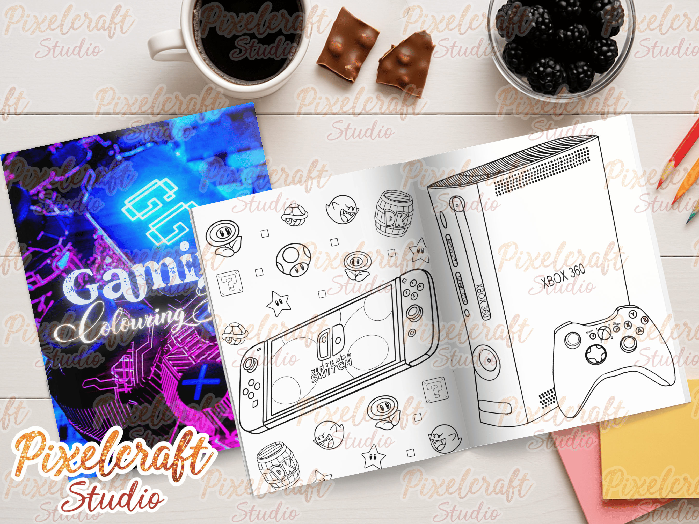 Gaming Colouring book - Payhip